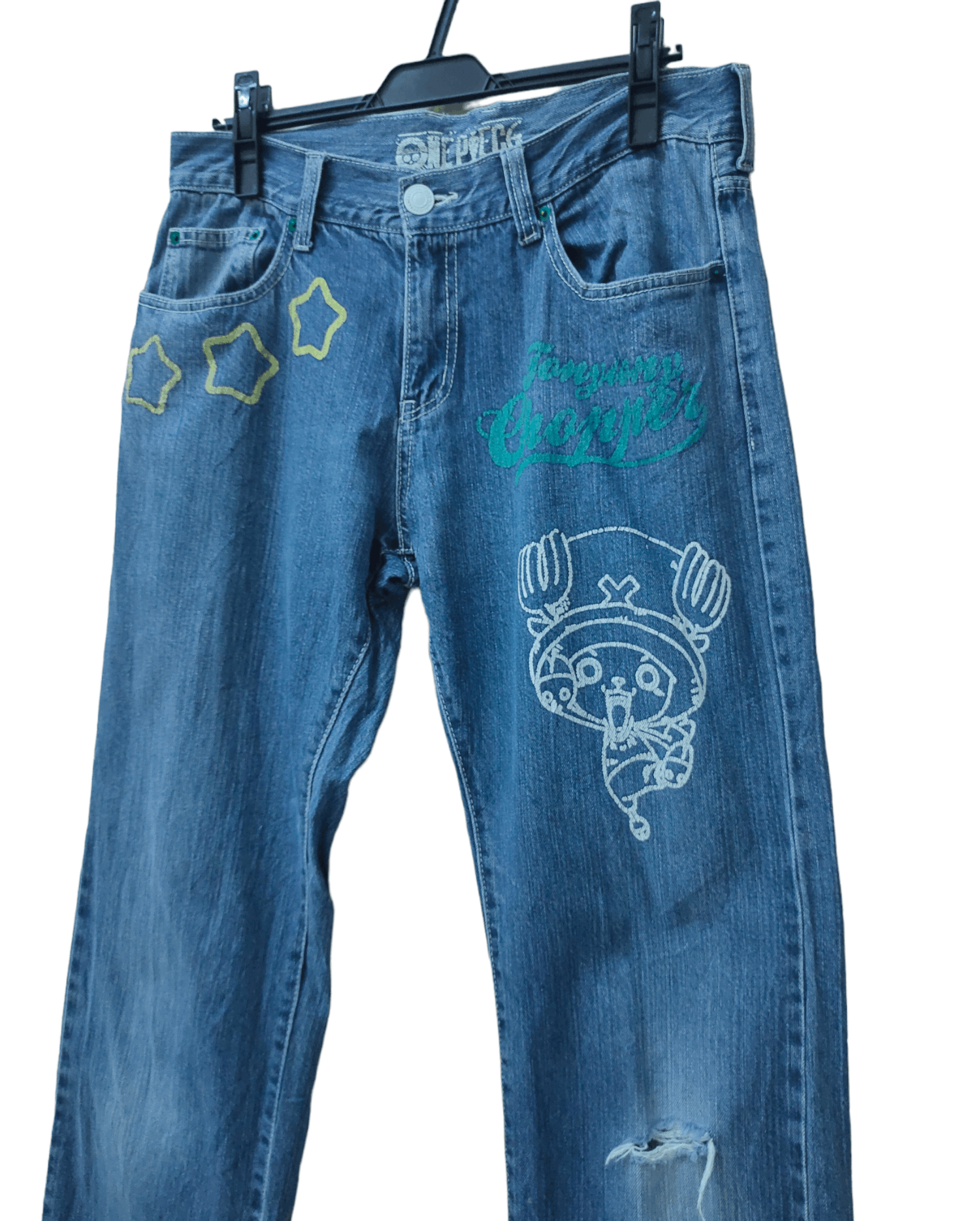 One Piece One Piece Tony Chopper Graphic Anime Denim Jeans | Grailed