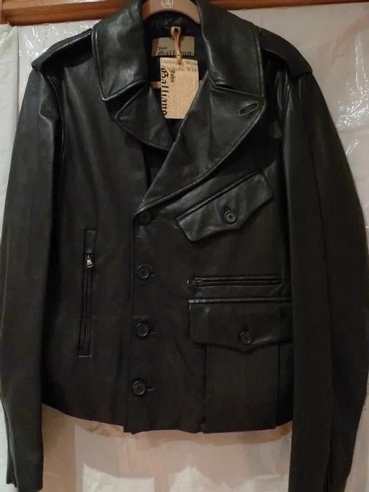 John Galliano JOHN GALLIANO BLACK LEATHER JACKET ITALY SIZE 48 /38 ...