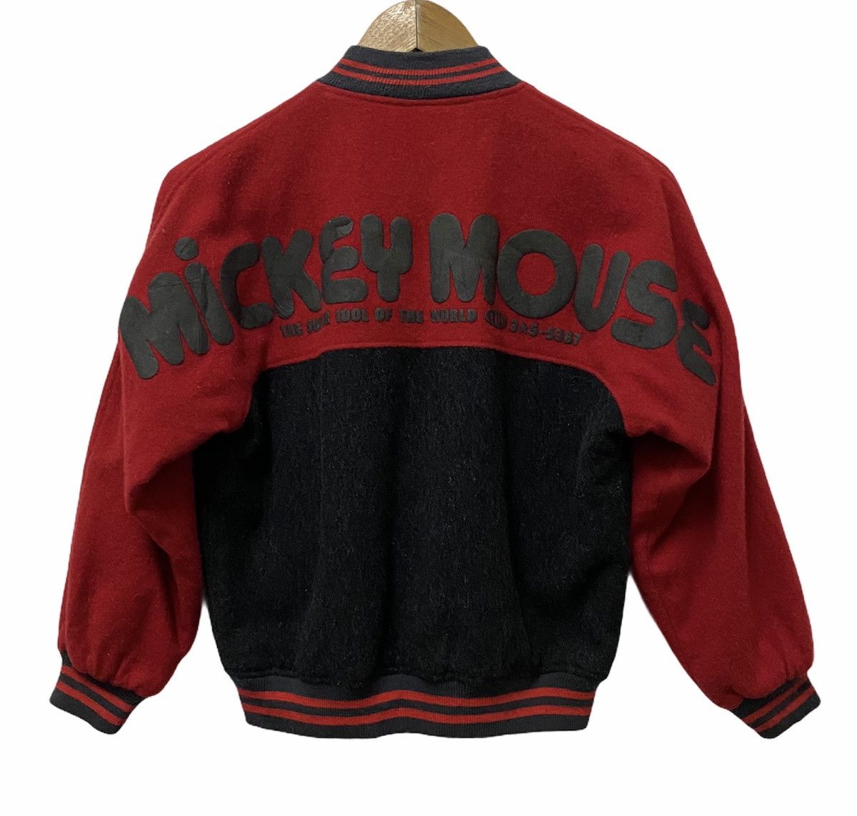 Mickey Mouse 🔥RARE VINTAGE 90s DISNEY MICKEY MOUSE WOOL VARSITY JACKET ...
