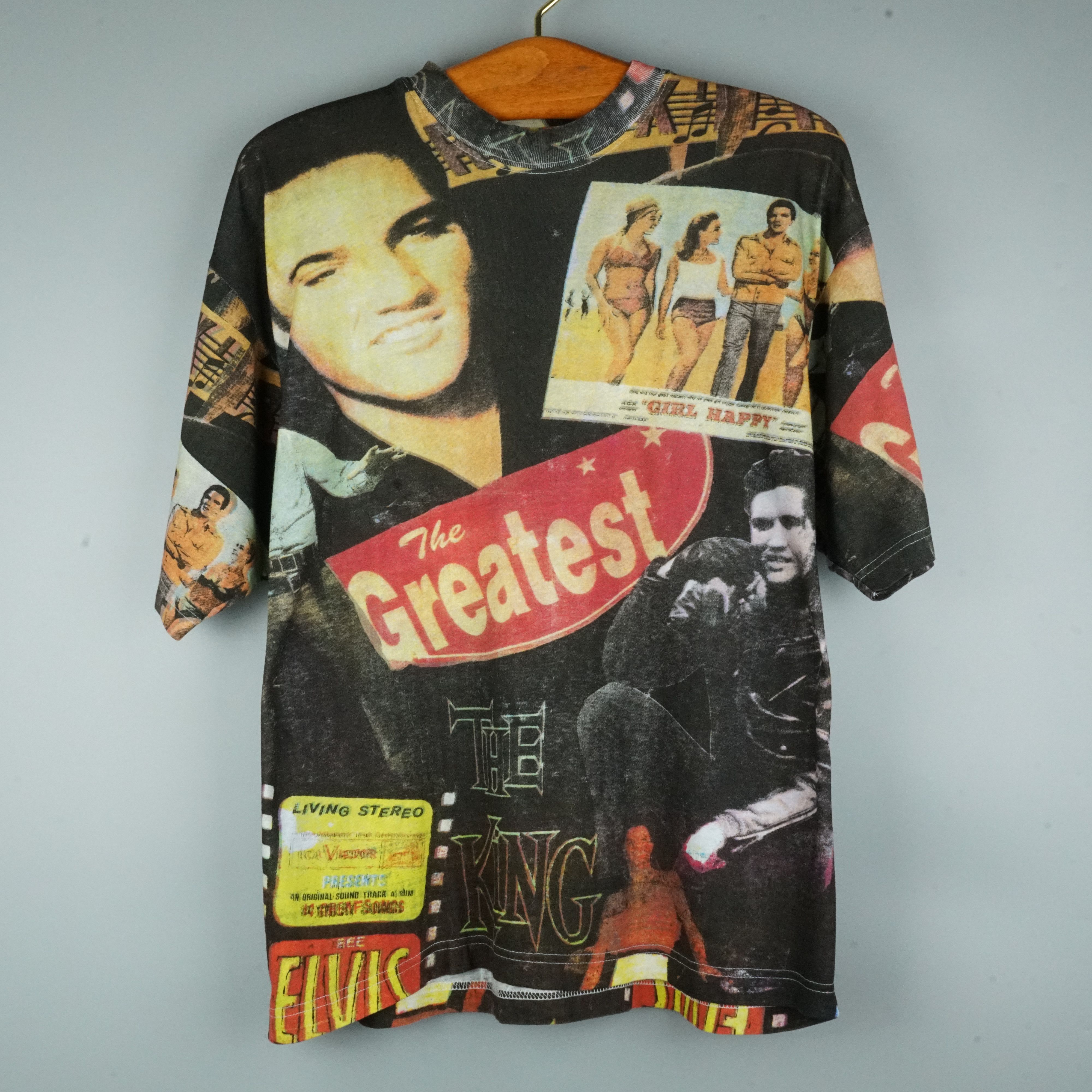 Band Tees × Print All Over Me × Vintage 1990s Elvis Presley t-shirt ...