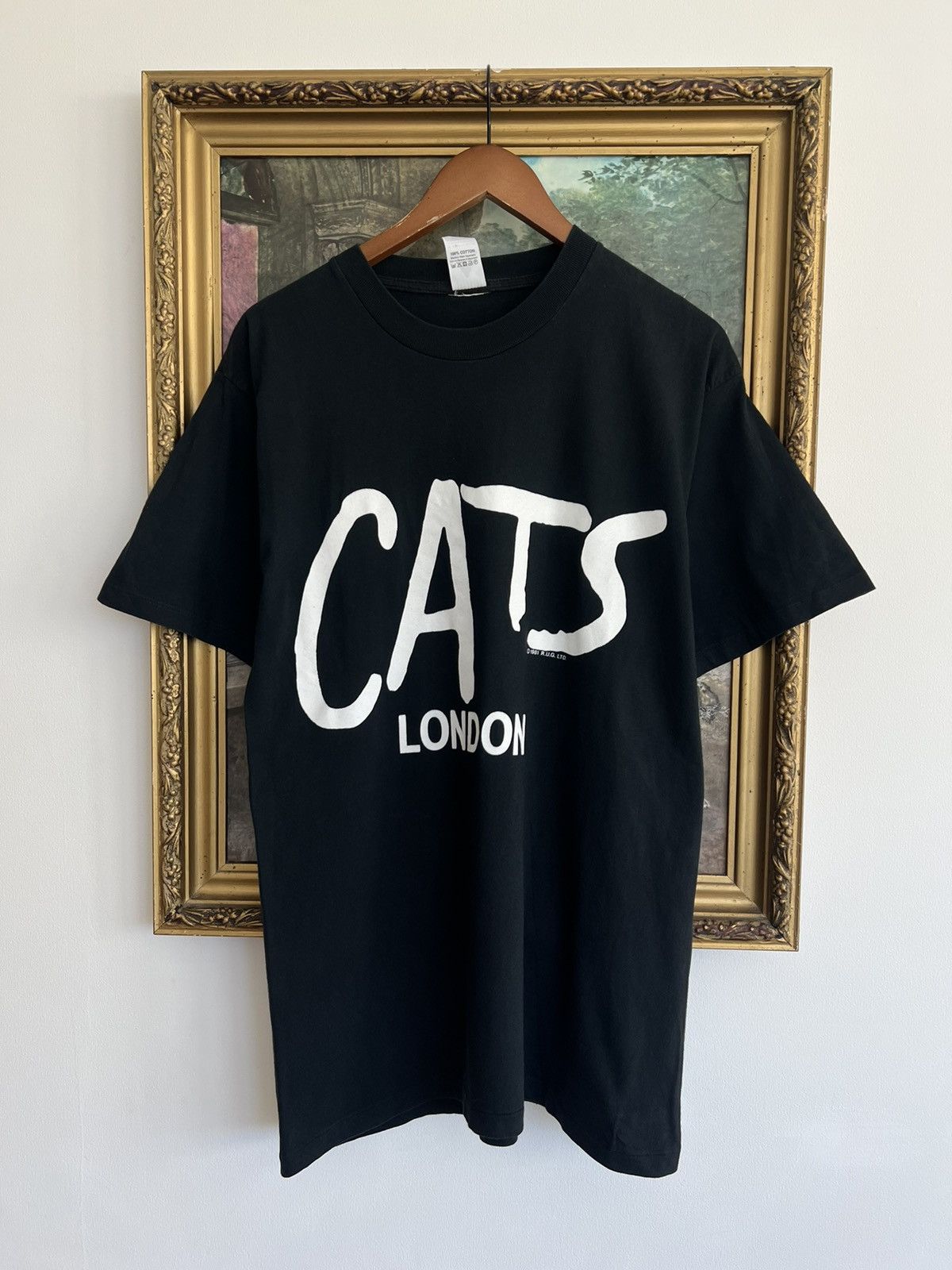 Band Tees × Streetwear × Vintage Vintage 1981 Cats London Musical Black ...