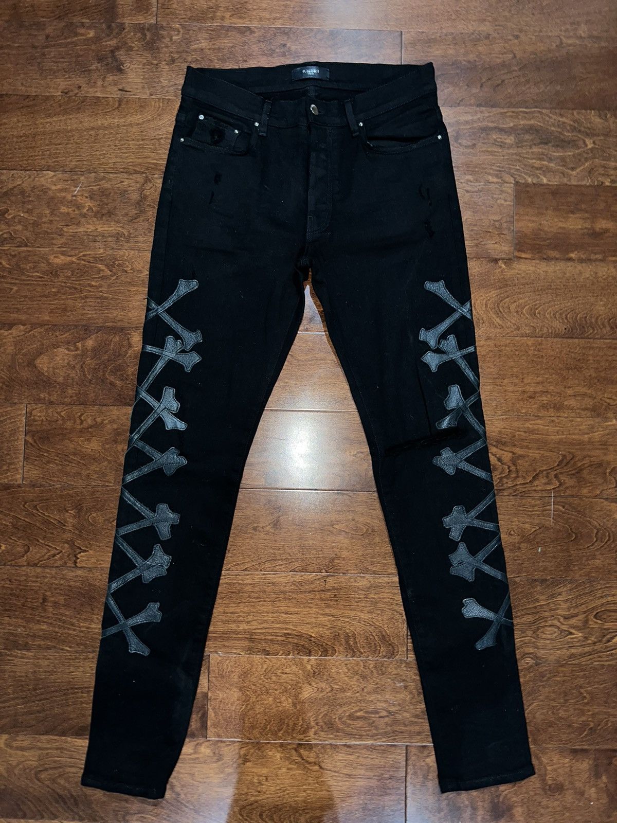 Amiri Amiri black bones IN STORE EXCLUSIVE | Grailed
