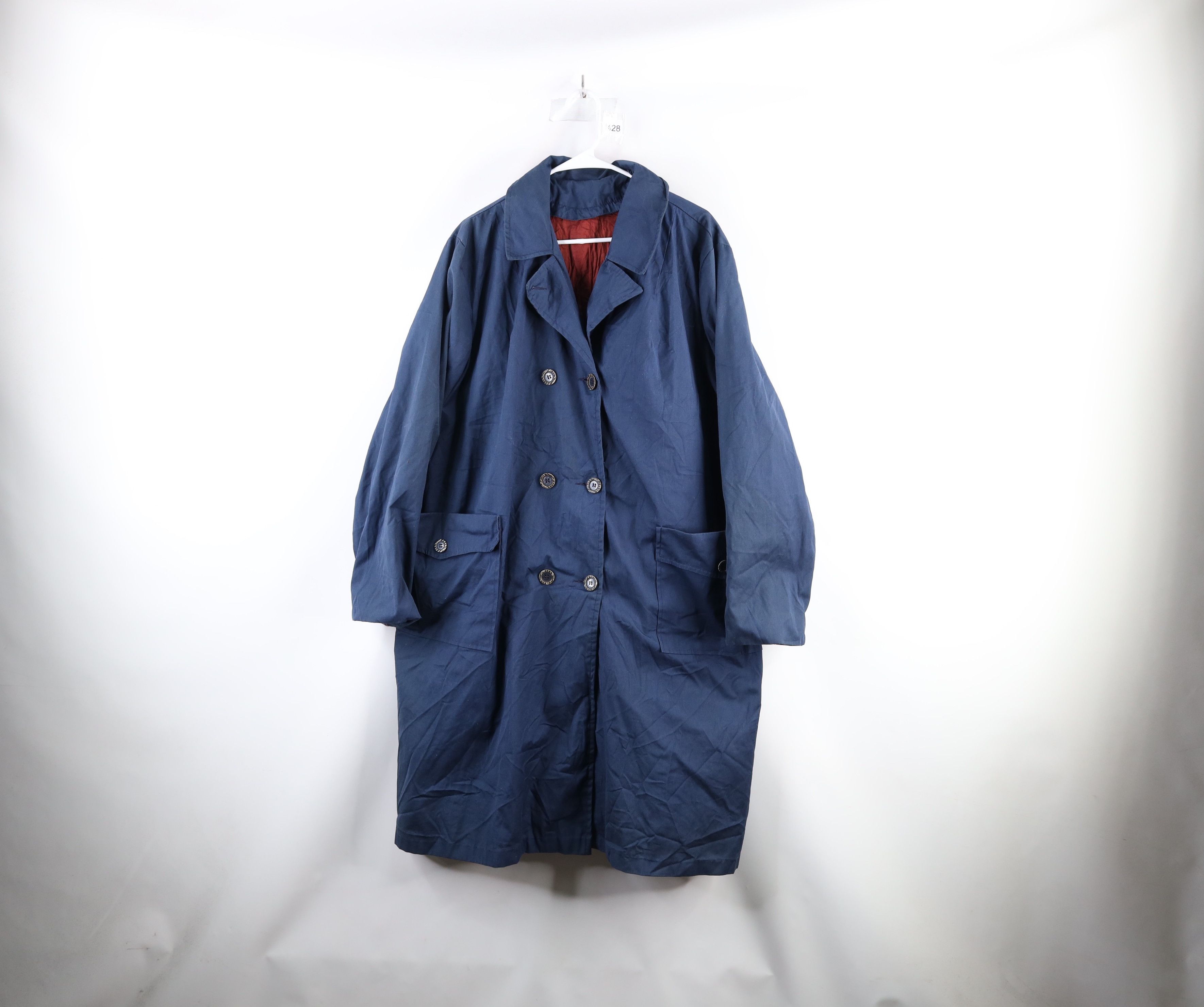 Streetwear × Vintage Vintage 50s Streetwear Breasted Trench Coat Rain ...