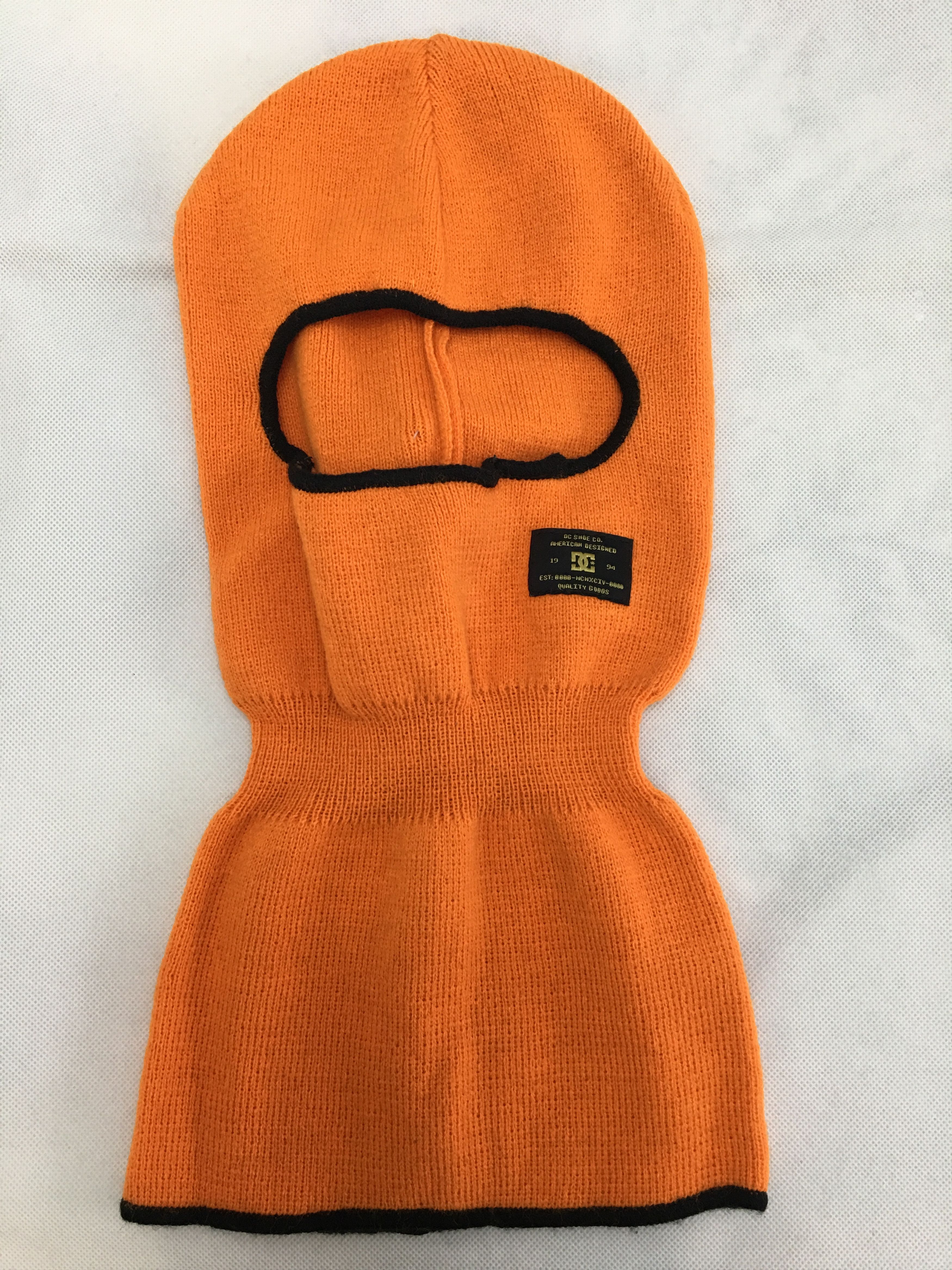 Streetwear DC Shoes Snowboard Ski Mask Balaclava Orange | Grailed