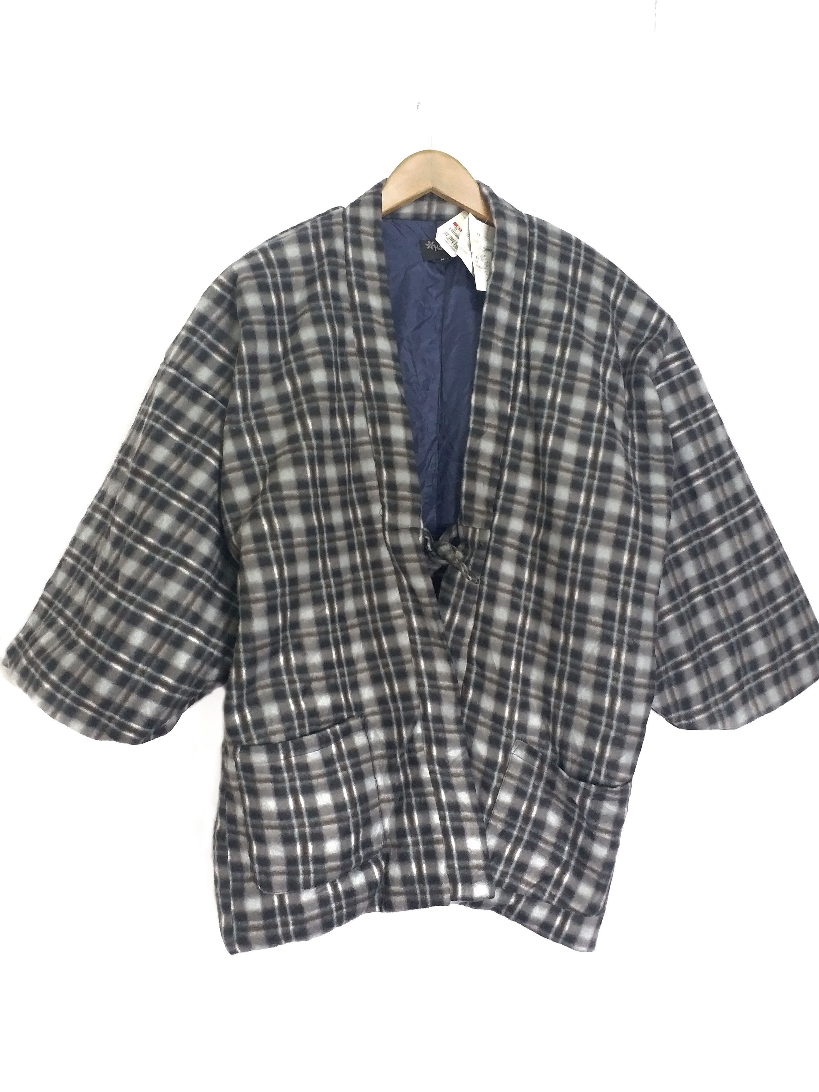 Japanese Brand WITH TAG Japan Dragon Sanjuro Hanten Tartan Noragi ...