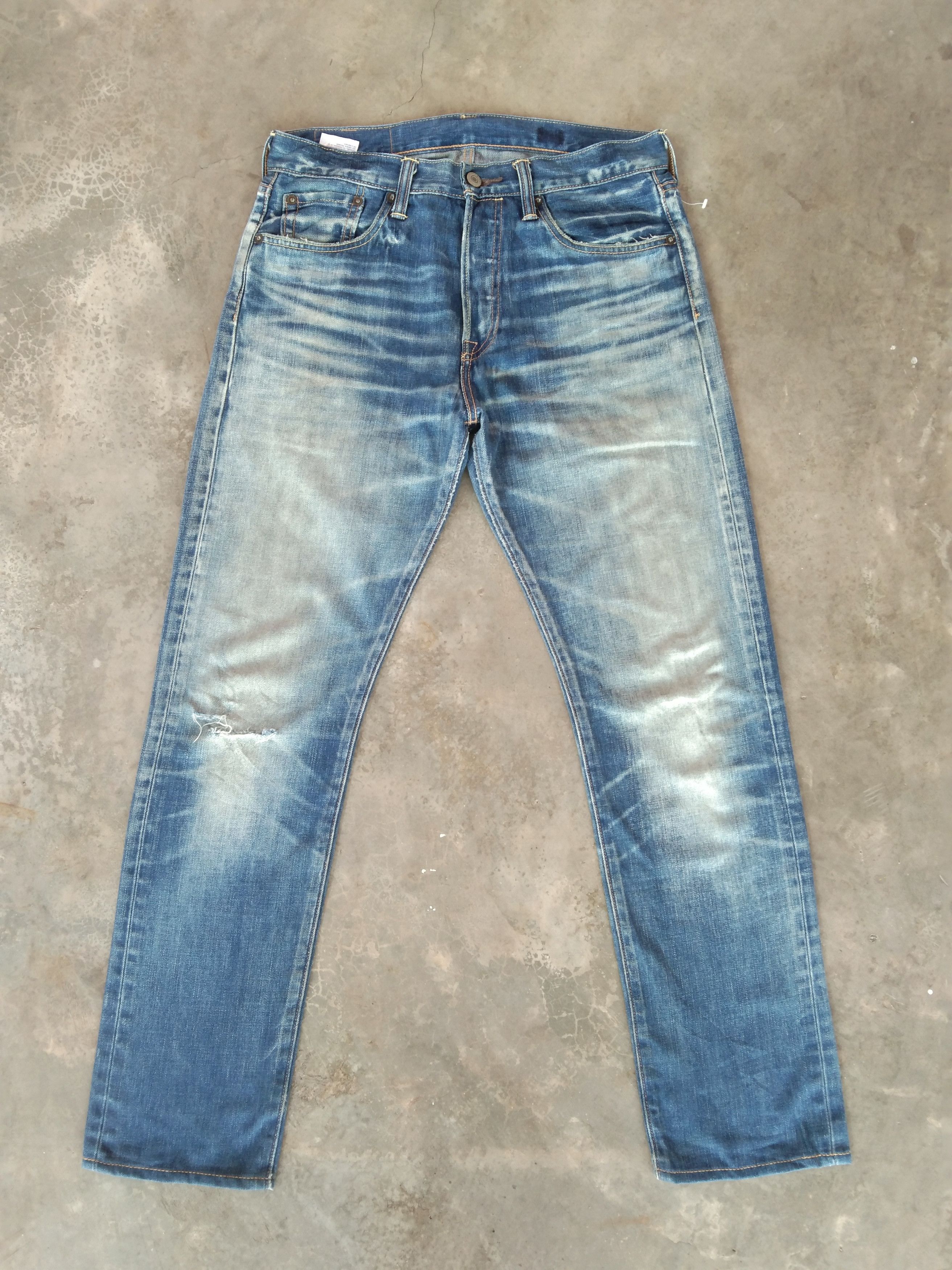 Vintage Vintage Levi's 501 Rusty Wash Distressed Jeans 31x30 | Grailed