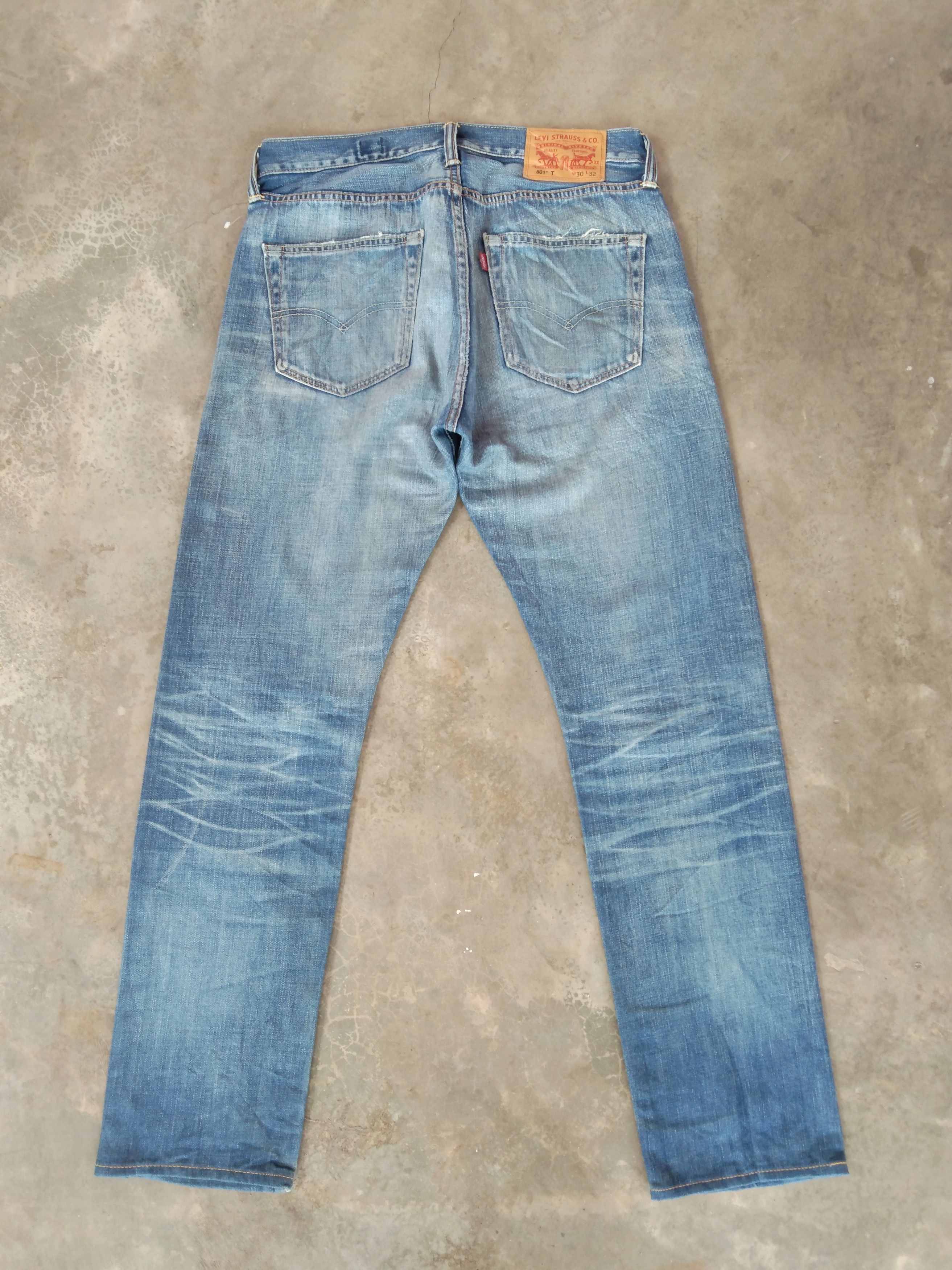 Vintage Vintage Levi's 501 Rusty Wash Distressed Jeans 31x30 | Grailed