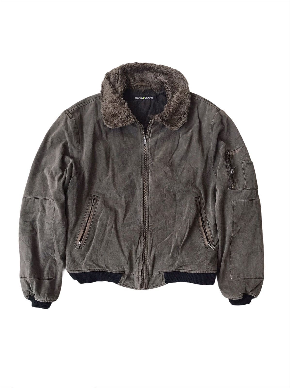 Avant Garde × DKNY × Mink Fur Coat 💥FinalDrop⏰Vintage Dkny Brooklyn Legend Ma-1 Jacket | Grailed