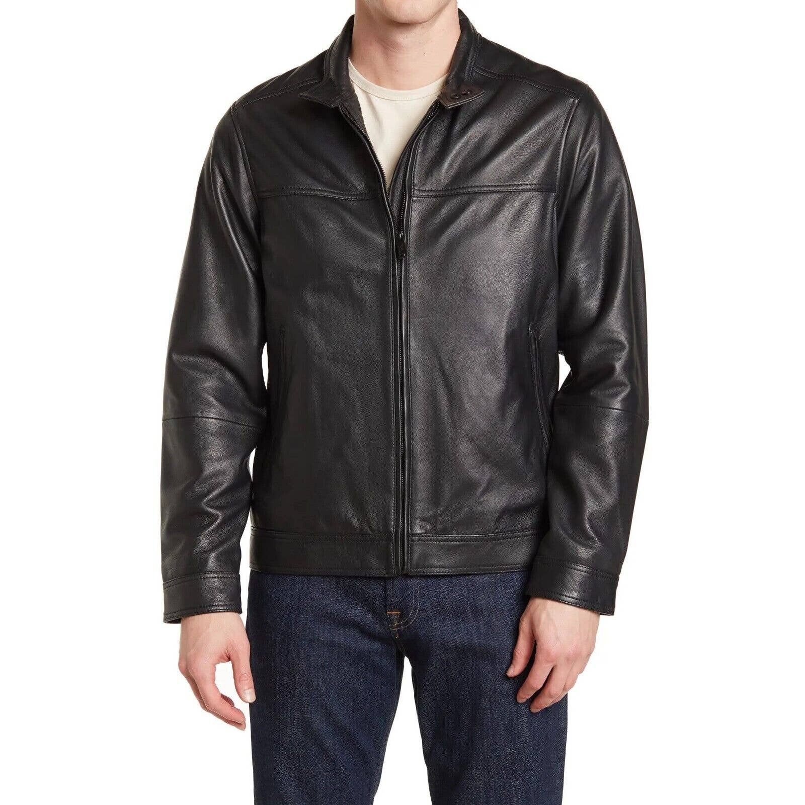 Rodd & Gunn Rodd and Gunn Men's Nero Black Cromwell Leather Jacket ...