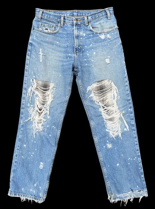 Vintage Vintage 90s Knee Ripped Jeans “Kurt Cobain” | Grailed