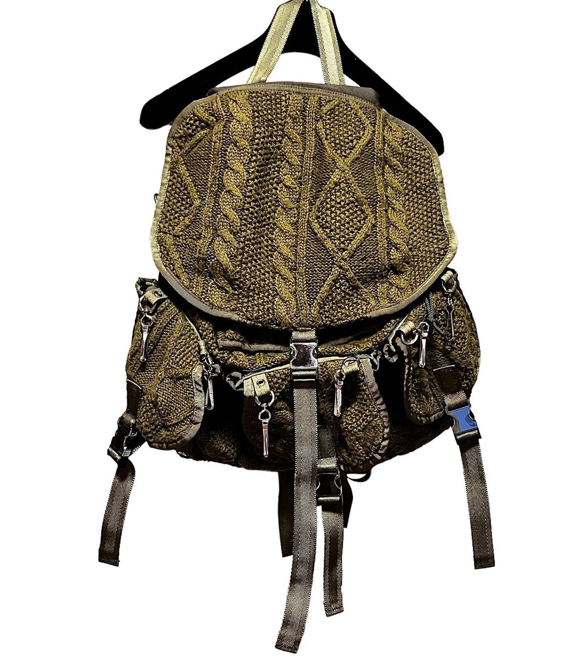 Undercover UNDERCOVER 2004AW BUT BEAUTIFUL MODULAR KNIT BACKPACK | Grailed