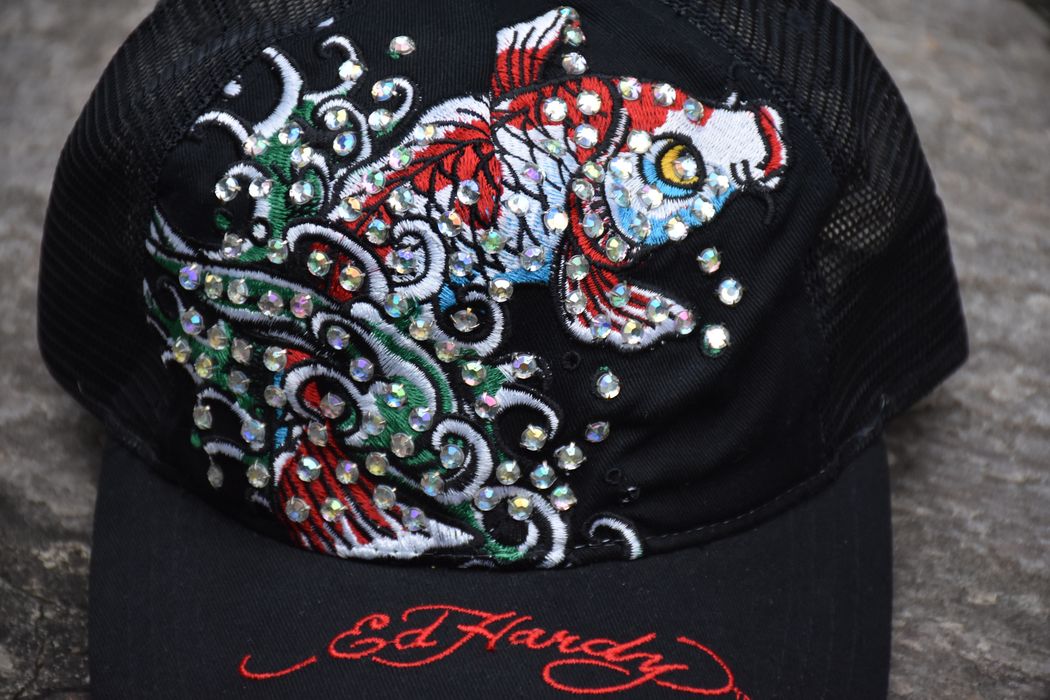 Vintage Vintage Ed Hardy Cap fish print Japan USA | Grailed