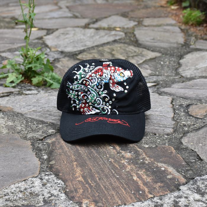 Vintage Vintage Ed Hardy Cap fish print Japan USA | Grailed