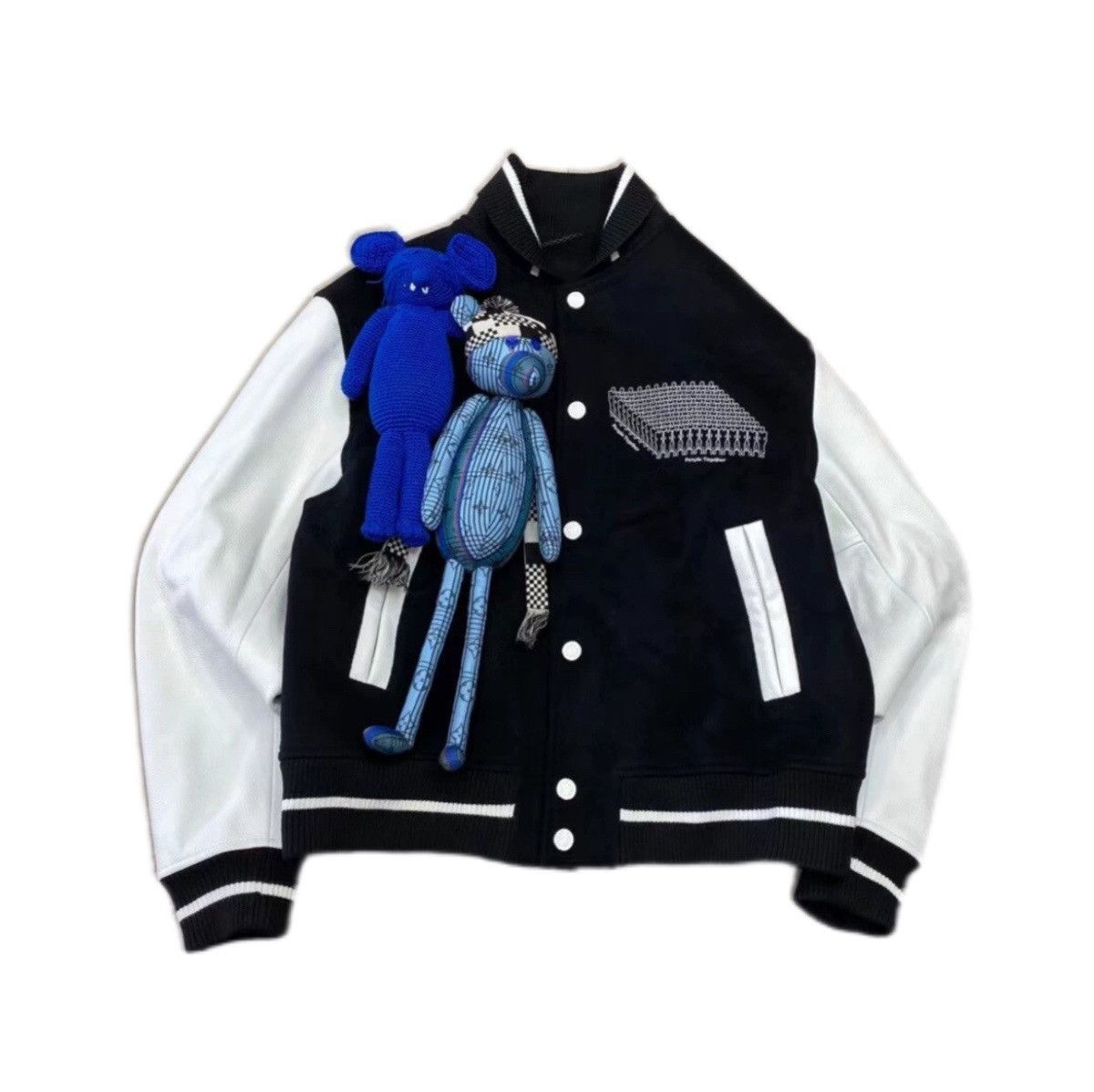 Louis Vuitton × Virgil Abloh Size 46 puppet baseball varsity jacket ...