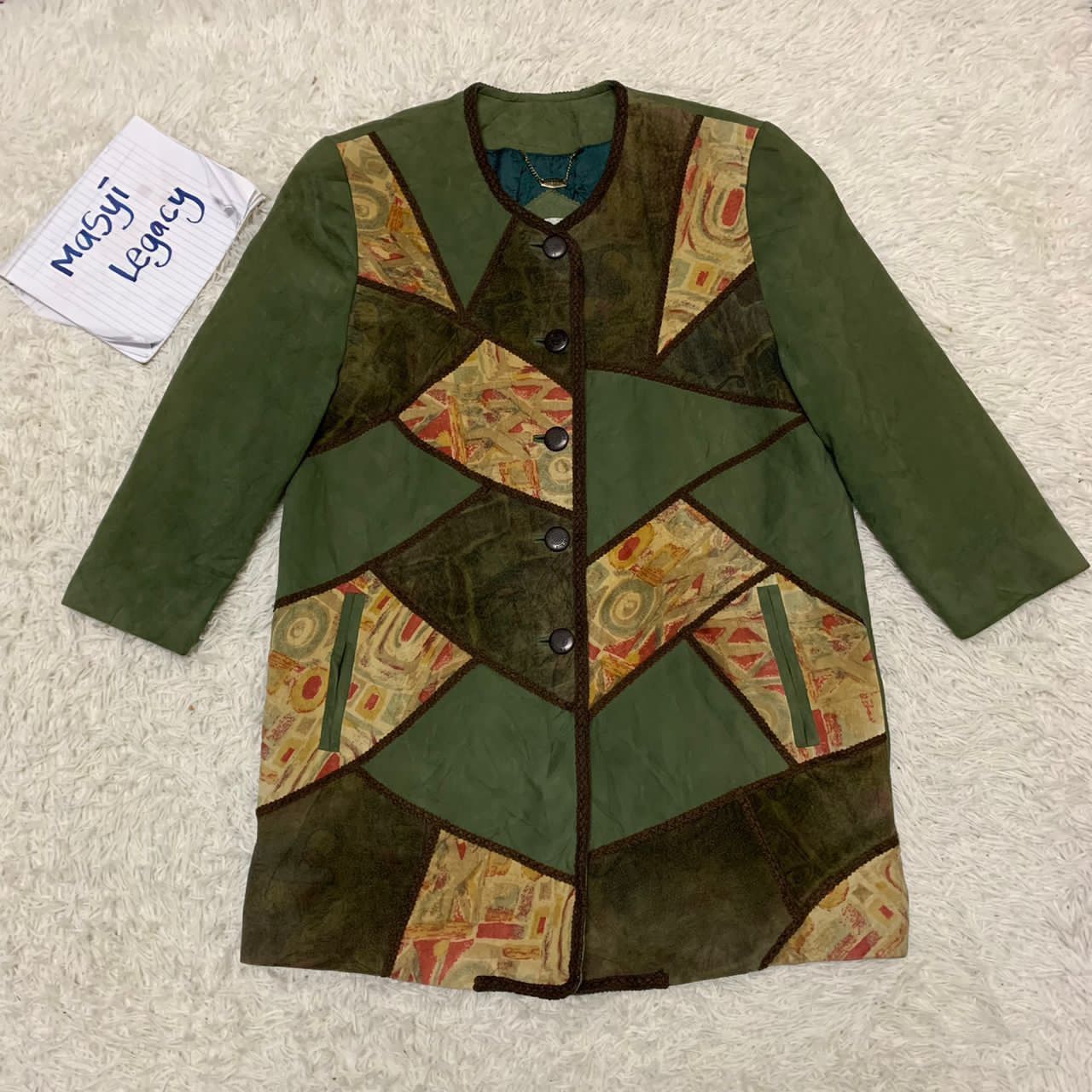 Leather Jacket × Louis Feraud × Vintage 🔥Rare🔥 Louis Feraud colourful ...
