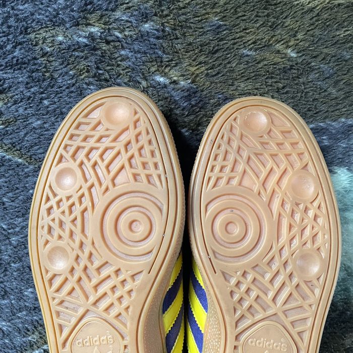 Adidas 2014 SAMPLE ADIDAS HANDBALL SPEZIAL PURPLE YELLOW LA LAKERS ...