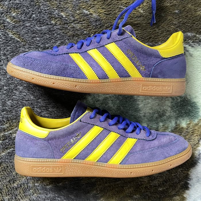 Adidas 2014 SAMPLE ADIDAS HANDBALL SPEZIAL PURPLE YELLOW LA LAKERS ...