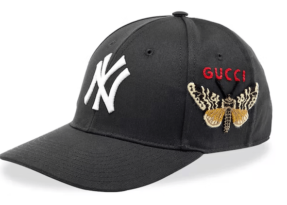 Gucci × New York Yankees Gucci NY Yankees Embroidered Butterfly ...