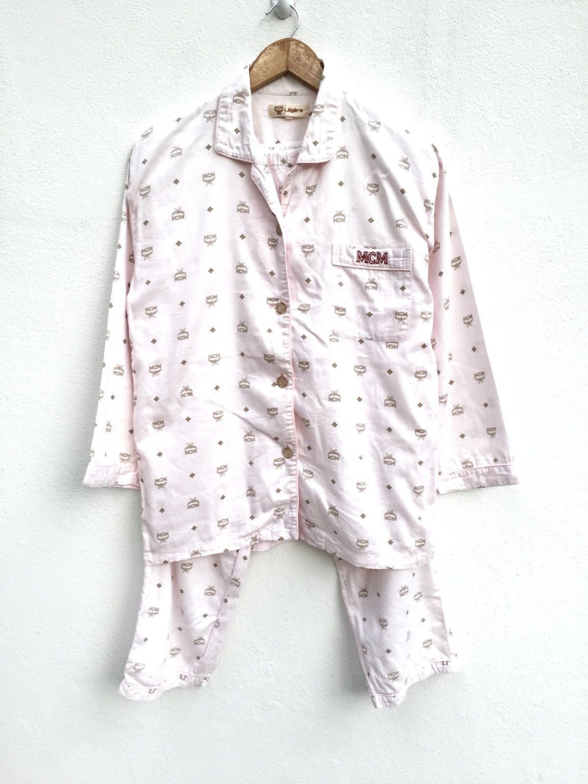 Luxury × MCM Vintage 90s MCM 🇮🇹 Monogram Set Pyjamas | Grailed