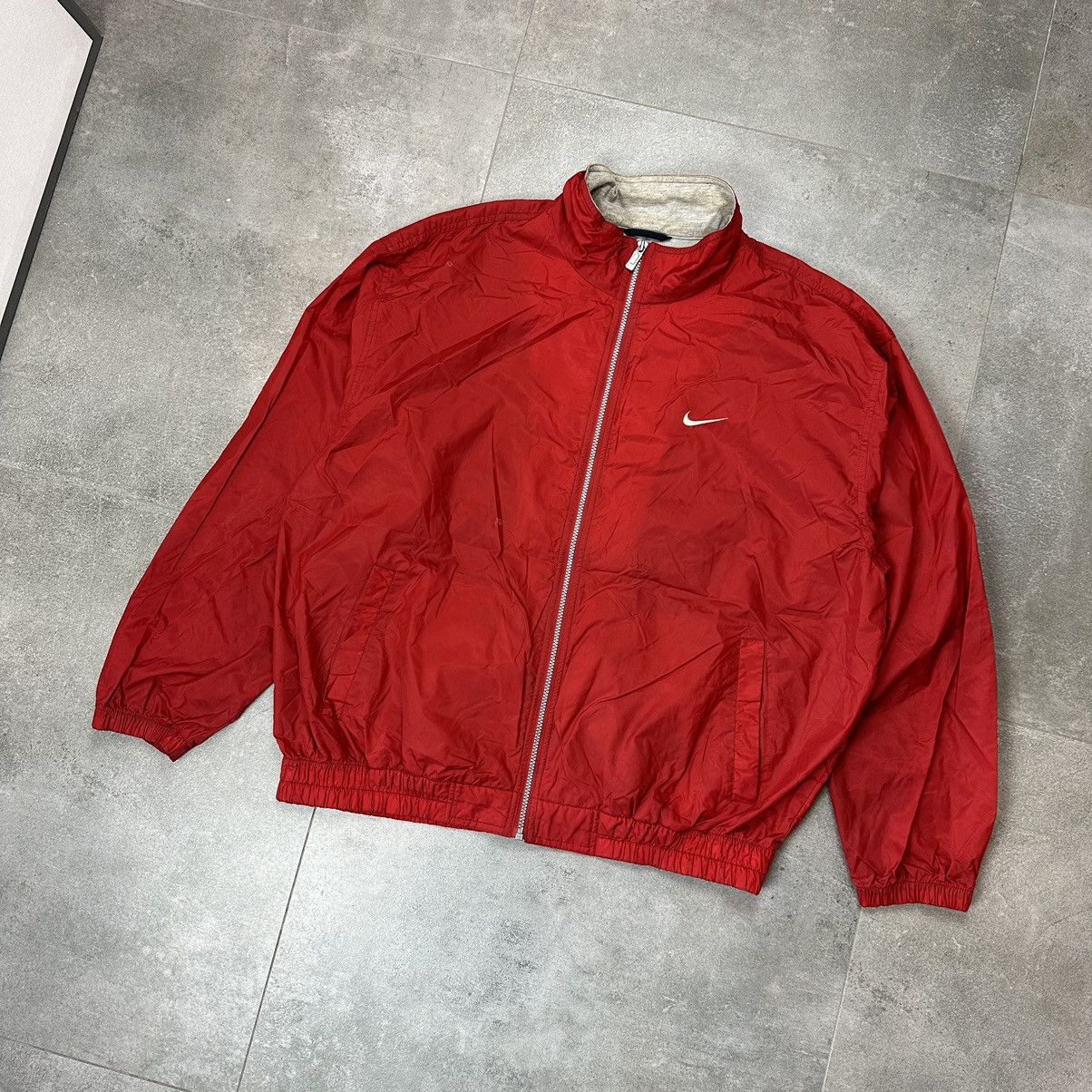 Nike × Streetwear × Vintage Nike Vintage Light Jacket XL red bag 90s ...