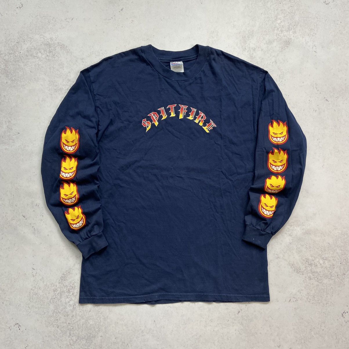 Vintage Spitfire Vintage Long Sleeve T-Shirt Skate Sk8 Big Logo | Grailed