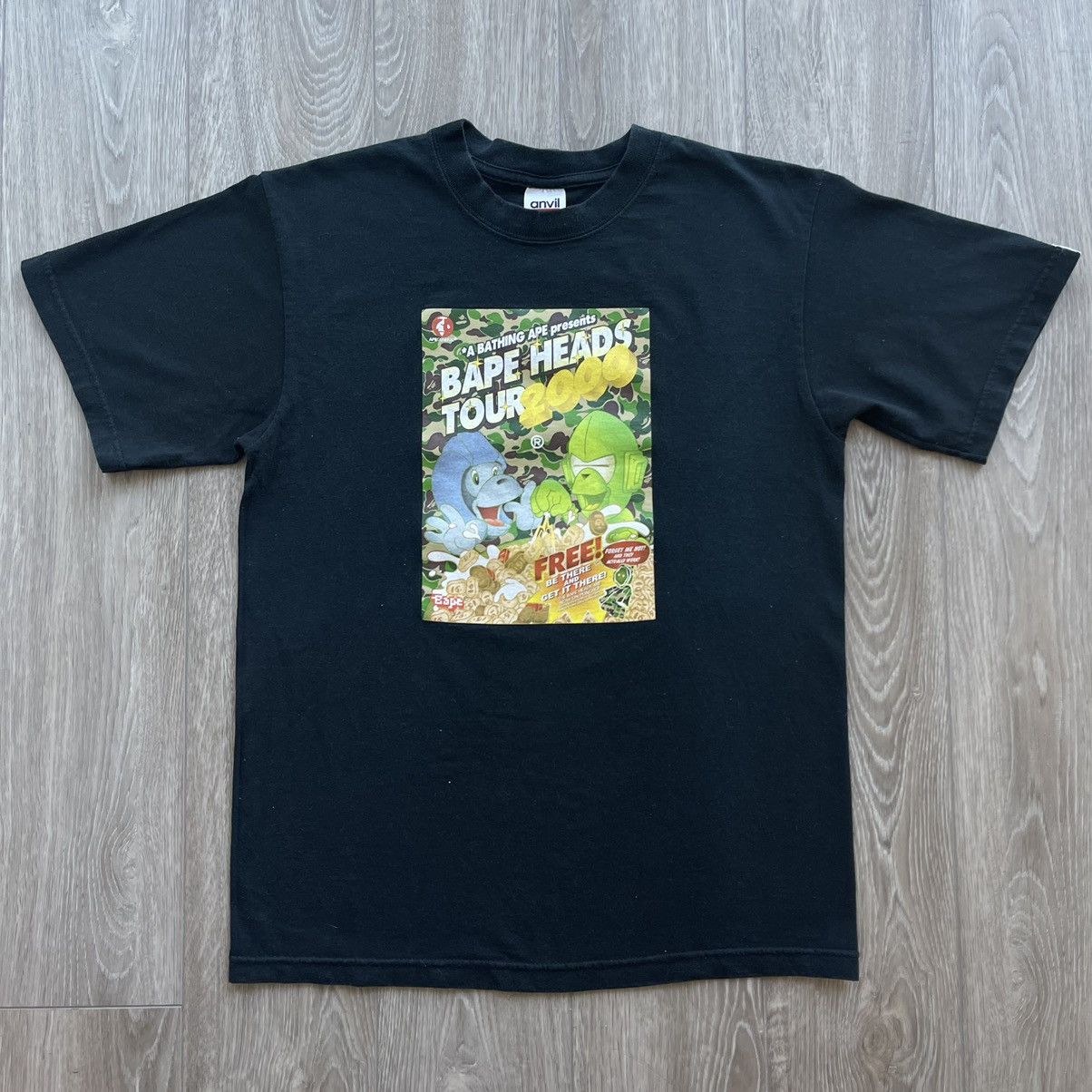 Bape ‘99 Bape tour heads logo tee | Grailed