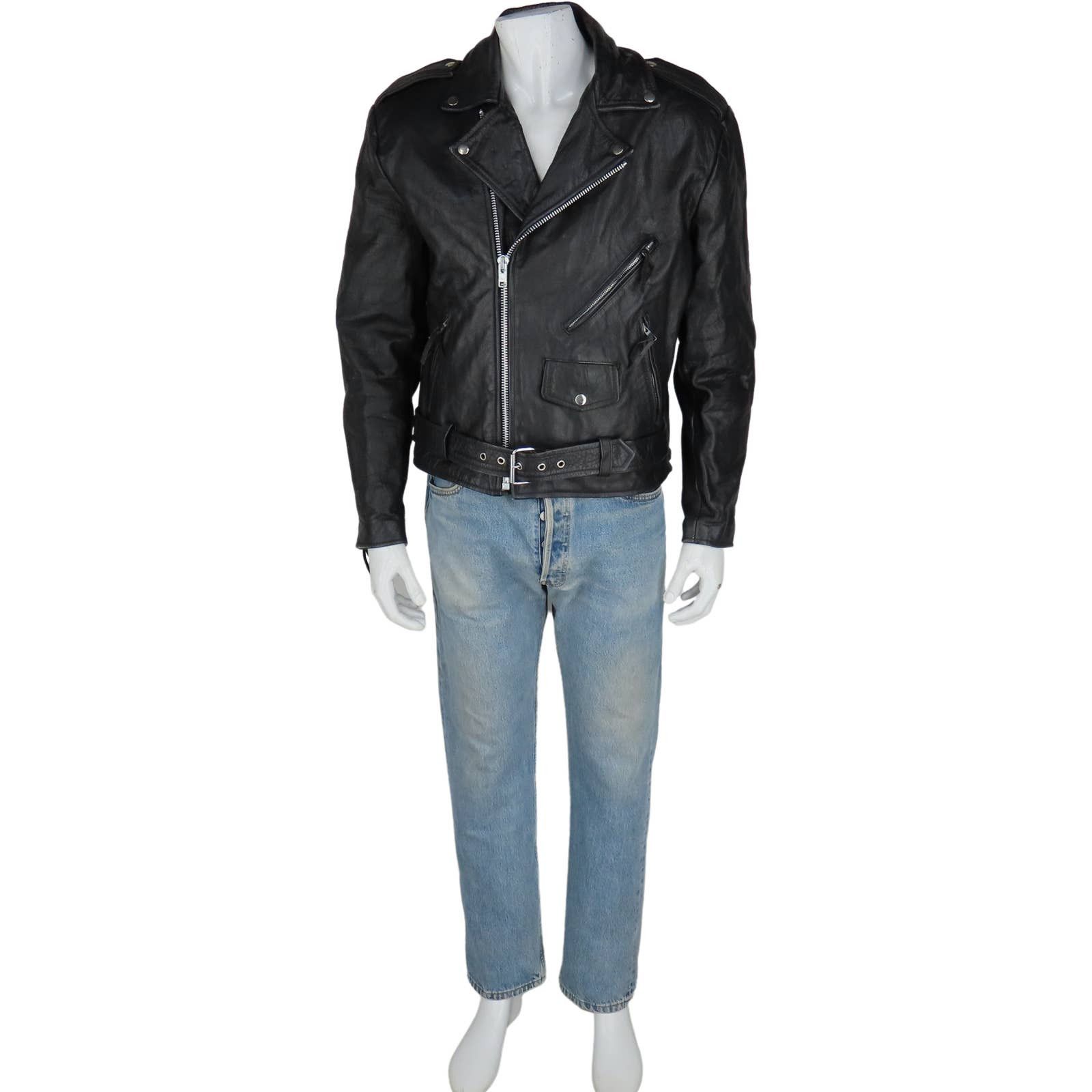 Wilsons Leather Vintage Wilsons Punk Ramones Motorcycle Biker Leather ...
