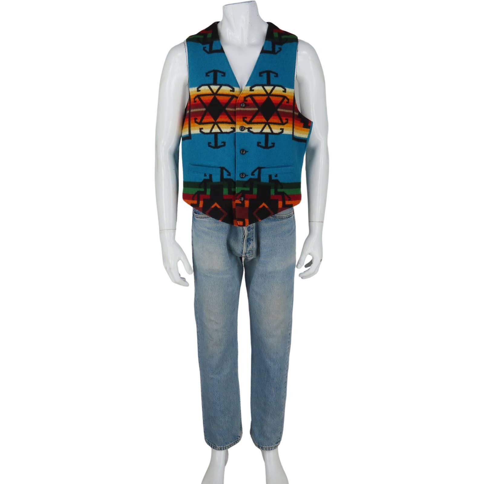 Pendleton Vintage Pendleton Southwestern Aztec Wool Jacket Vest | Grailed