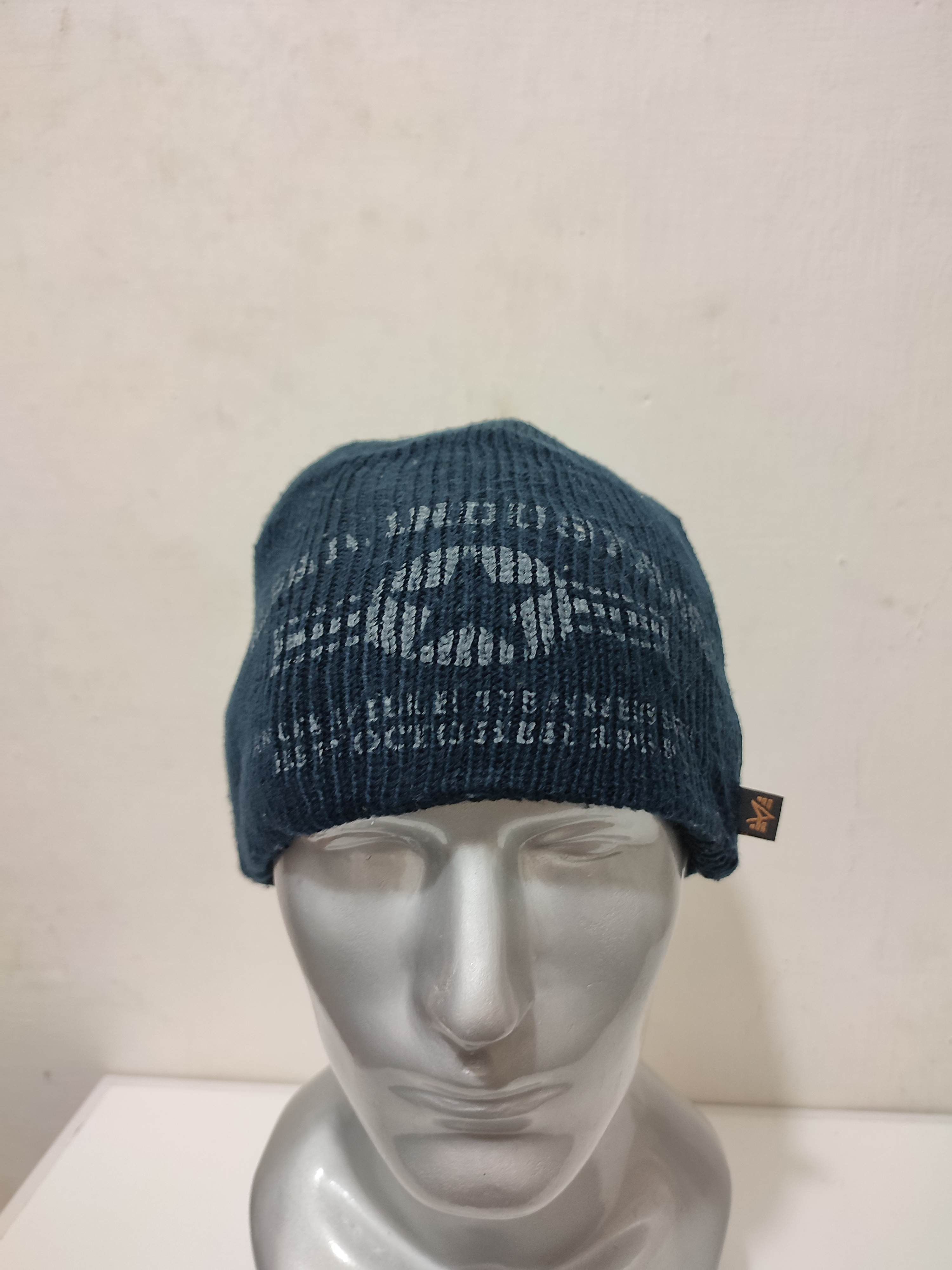 Alpha Industries Alpha Industries Beanie Big Print Logo design Hats ...