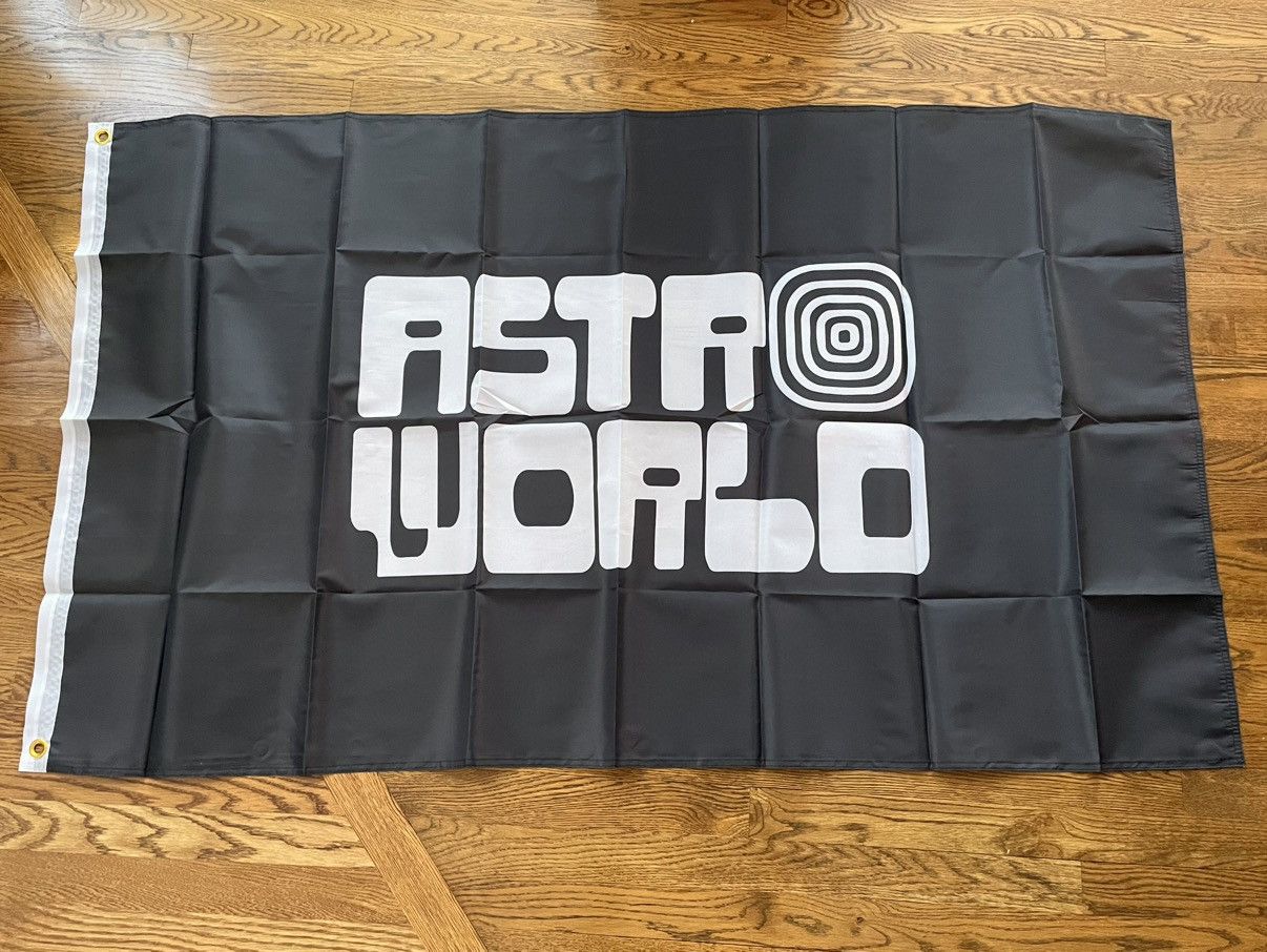 Travis Scott Astroworld Festival Flag Black White 3’x5’ Cactus Jack ...