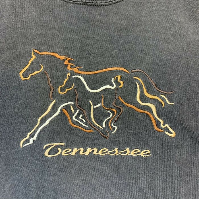 Gildan Tennessee Embroidered Horses Nature Travel Tourist T-Shirt | Grailed
