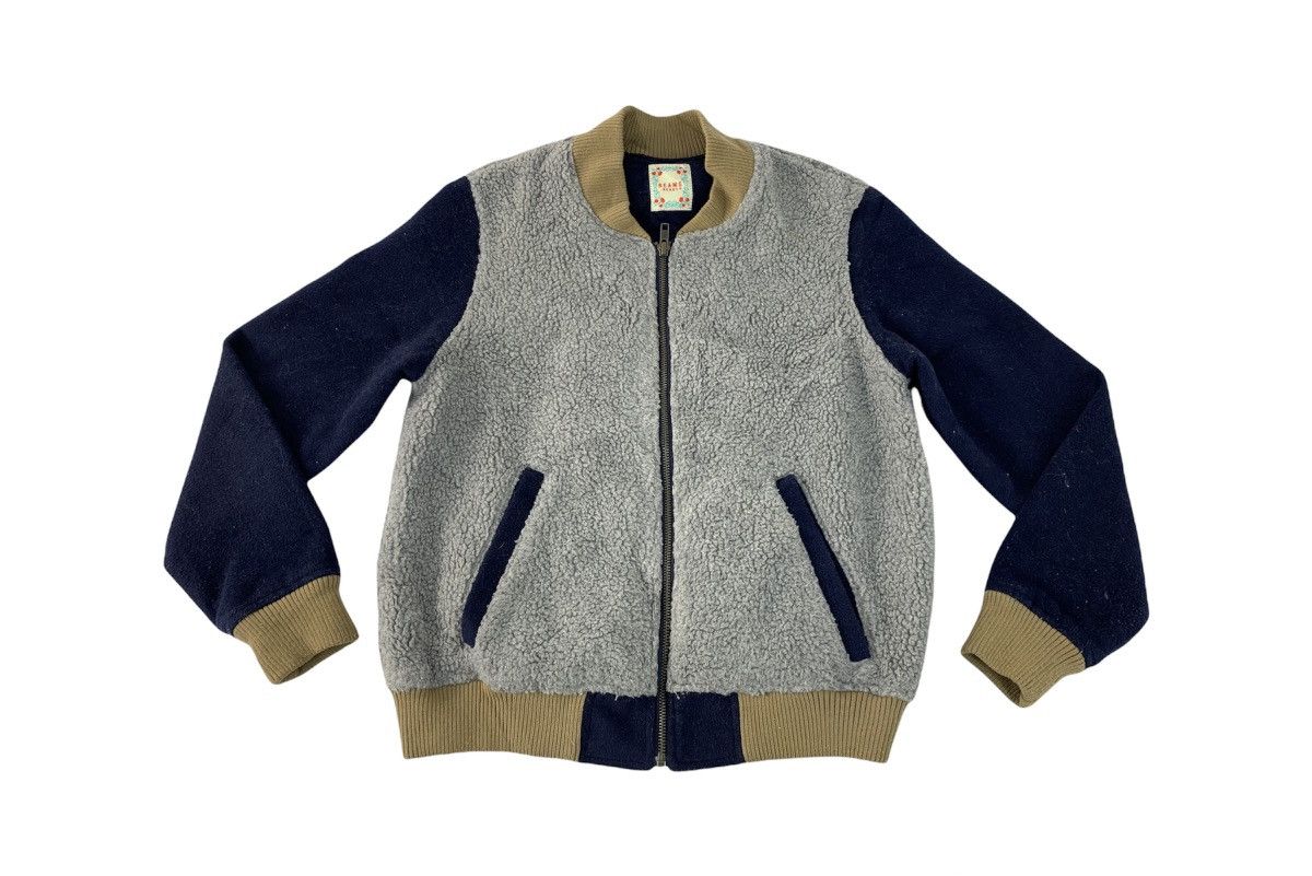 Beams Plus × Japanese Brand × Varsity Jacket Beams Heart Grizzly Fluffy ...