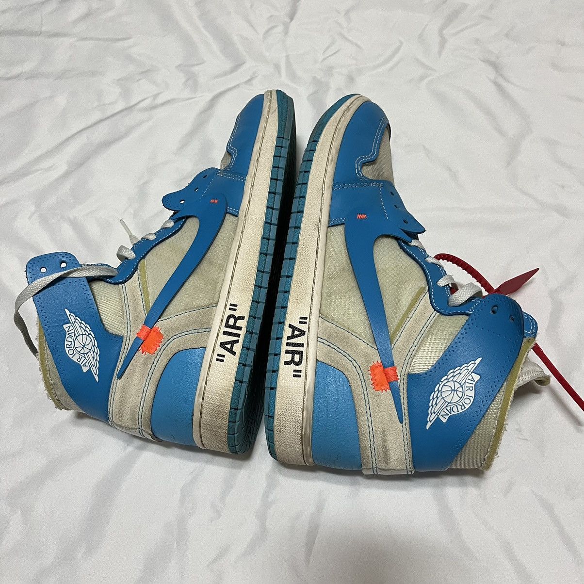 Jordan Brand [Sold Out] Off-white Jordan 1 UNC | Grailed