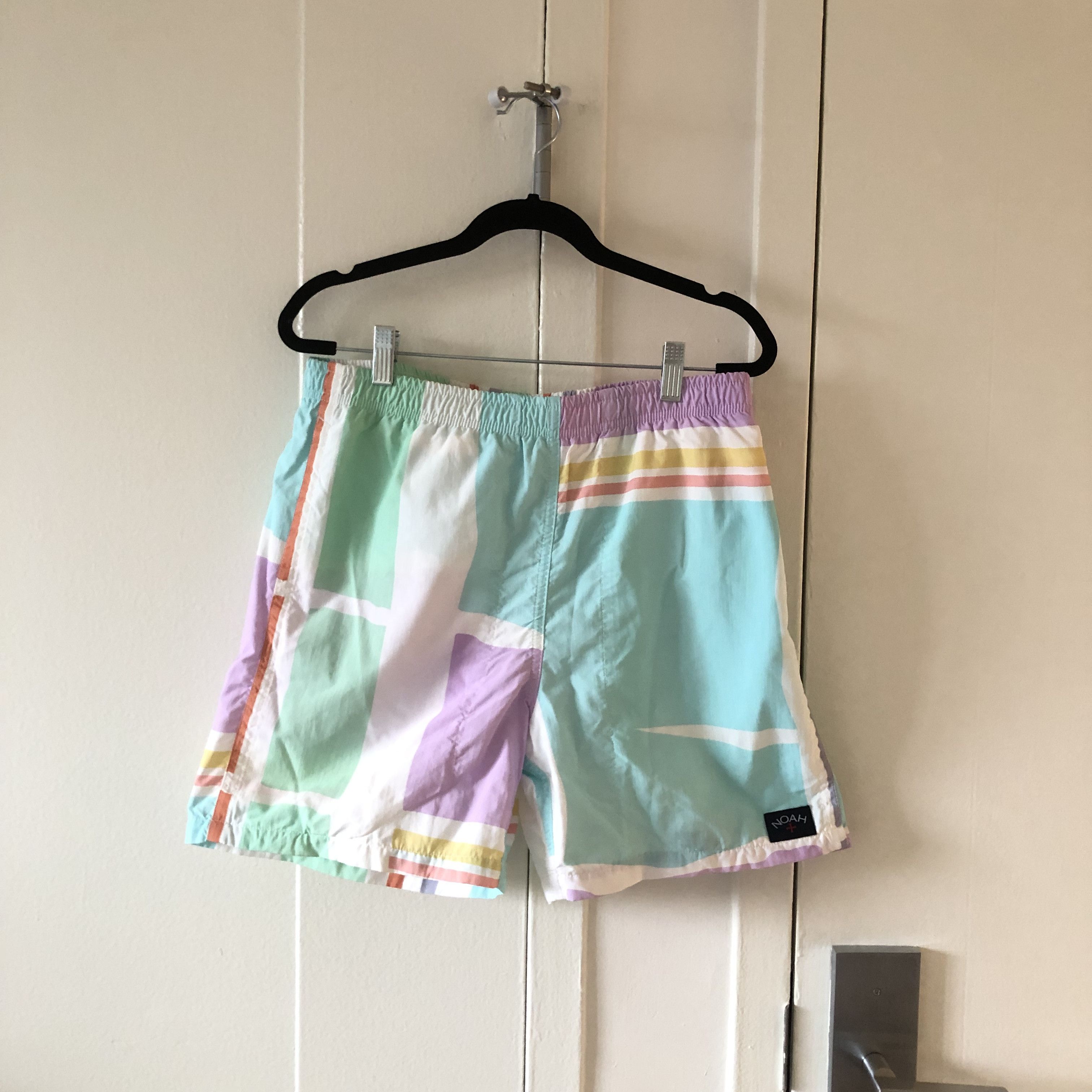 Noah Noah Pastel Colorblock Swim Trunks | Grailed