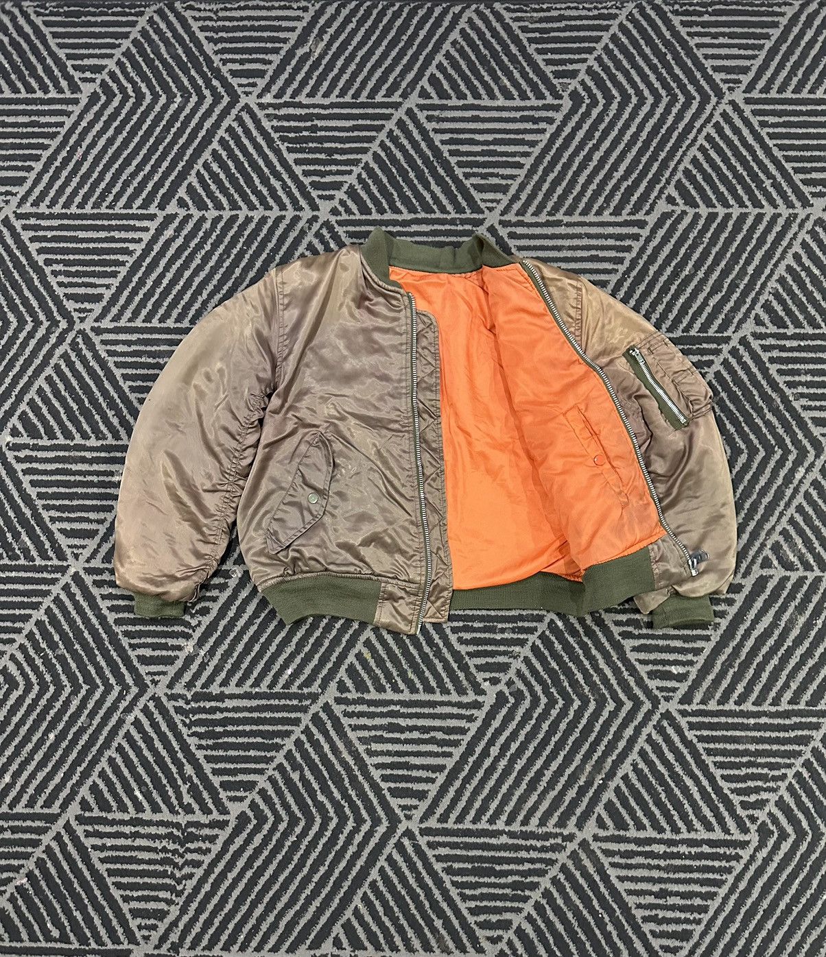 Vintage Vintage Military Style Type MA-1 Reversible Bombers Jacket | Grailed