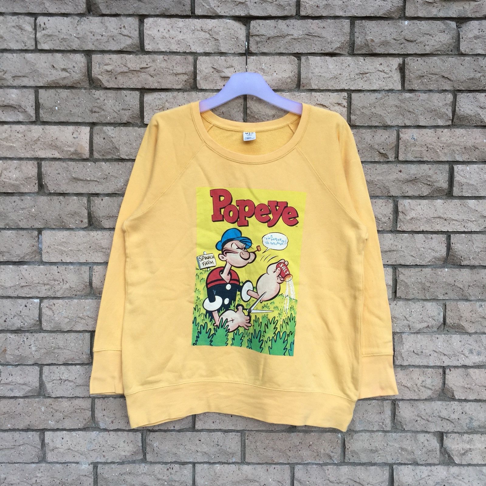 Uniqlo POPEYE X UNIQLO Sweatshirt Spell Out Big Design. | Grailed