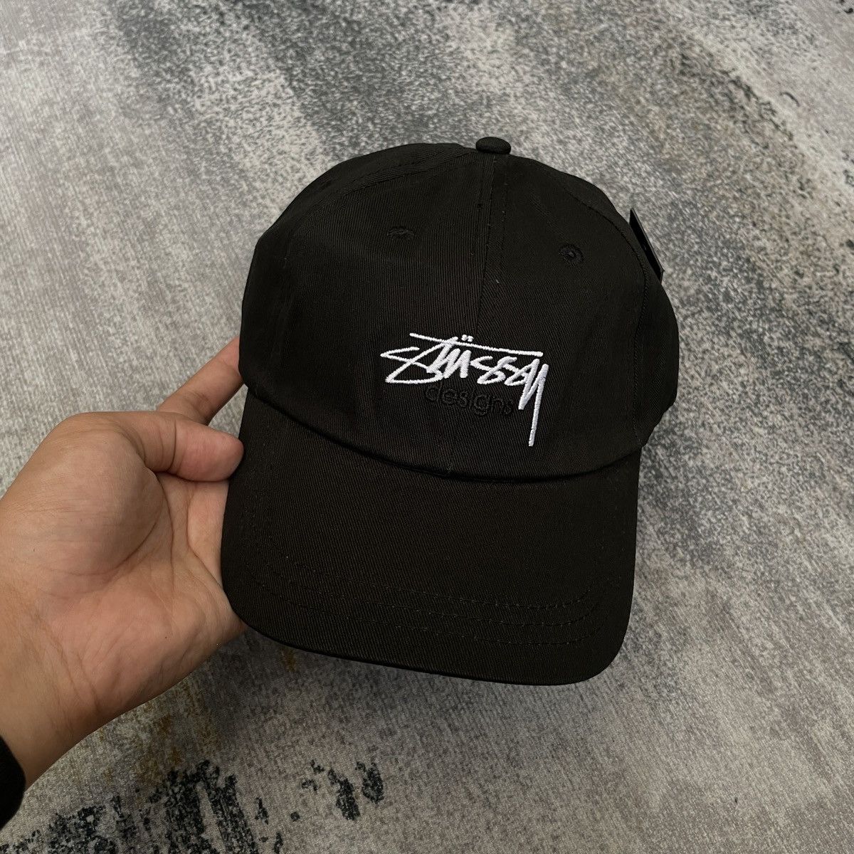 Streetwear × Stussy STUSSY DESIGNS CAP HAT // BLACK | Grailed