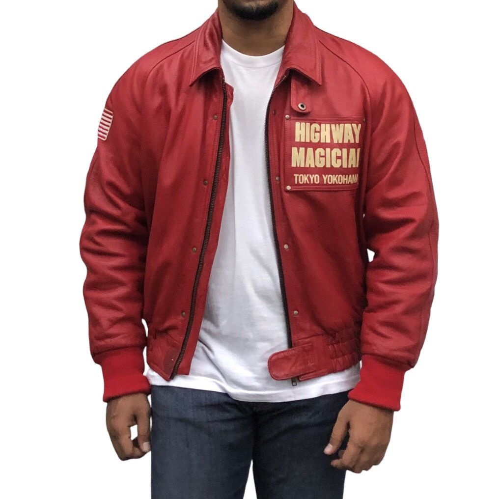 Sports Specialties 🔥Yellow Corn Highway Magician Cow Hide Bomber Jacket ...