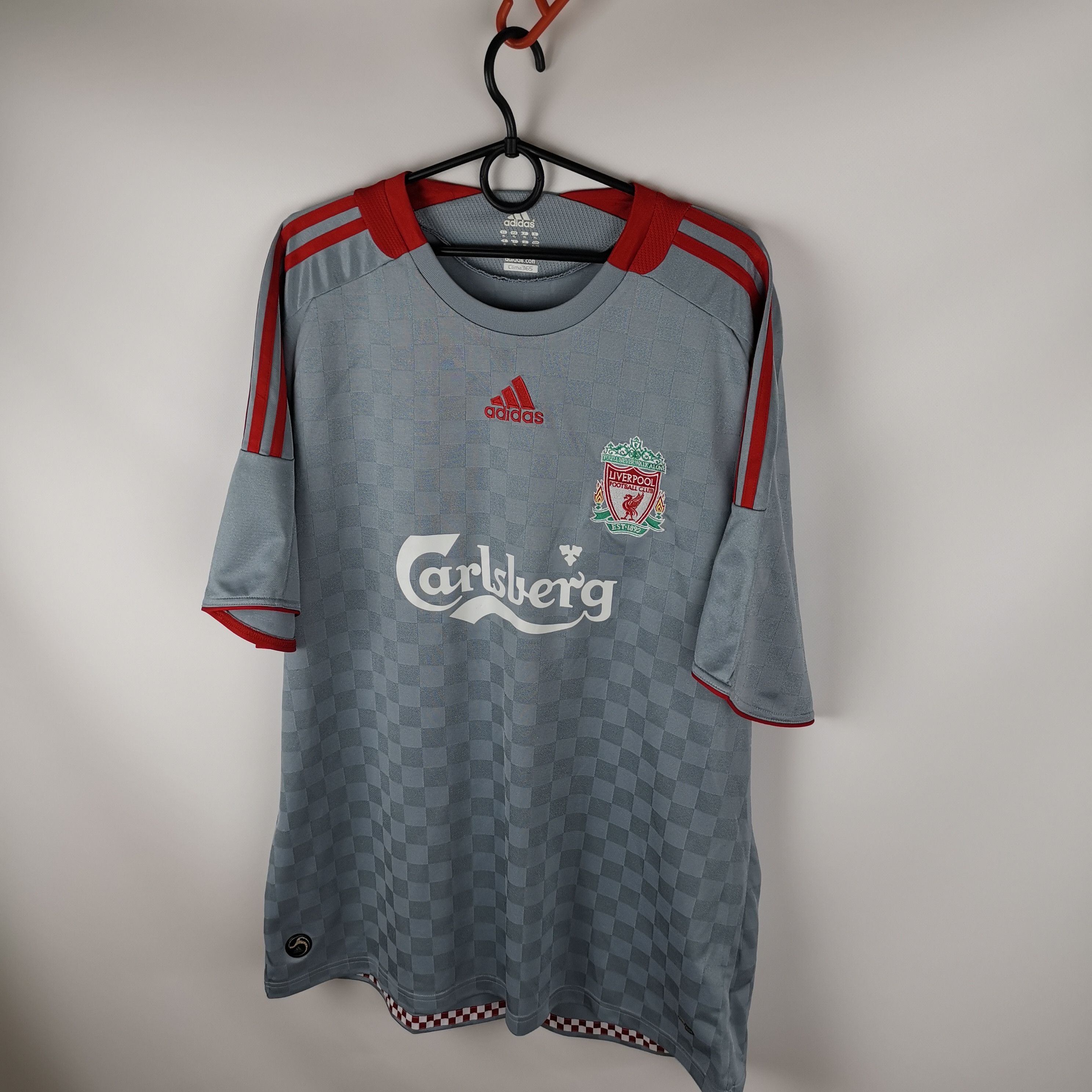 Adidas Adidas Liverpool 2008 2009 away soccer jersey football | Grailed