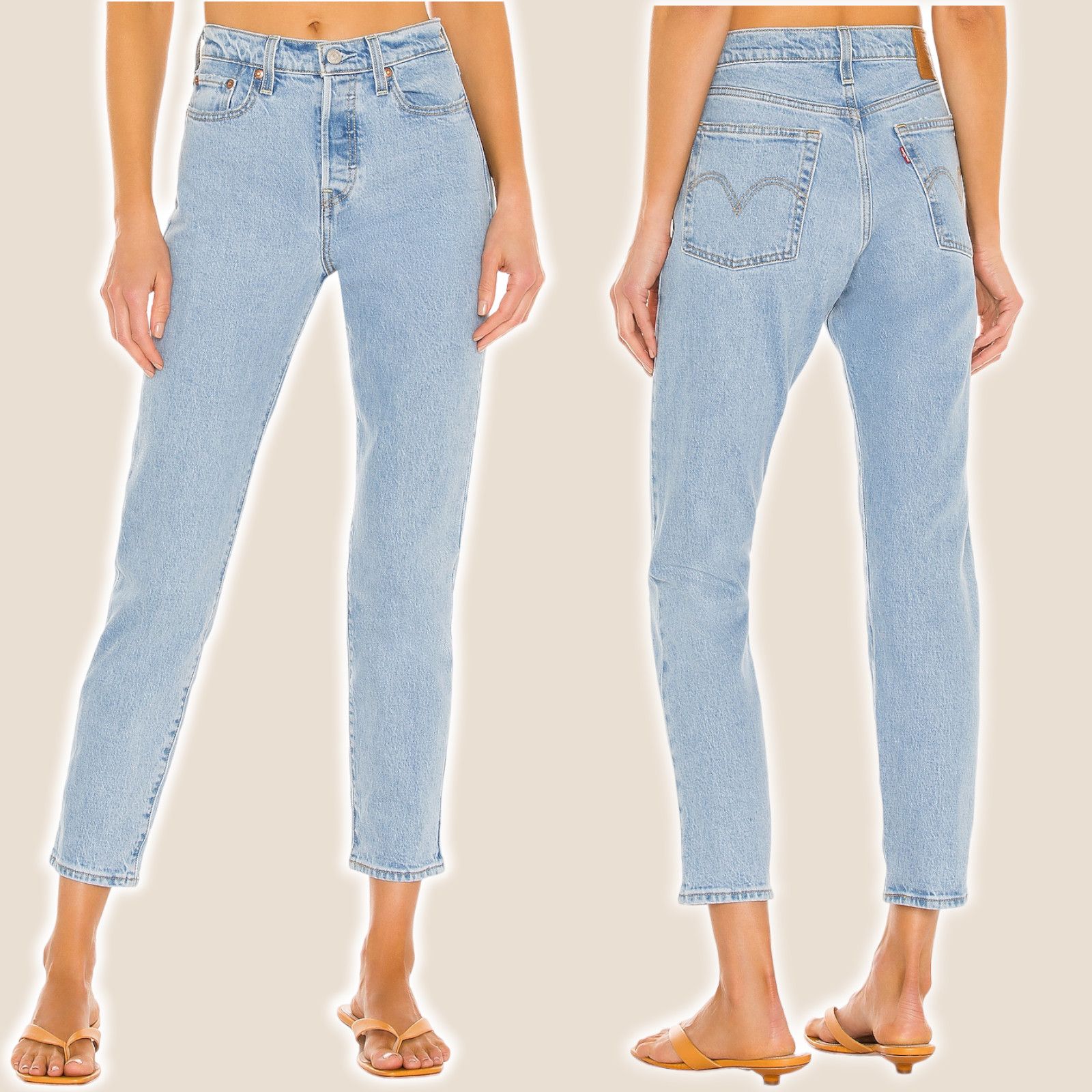 Levi's LEVI'S Premium Wedge Icon High Rise Tapered Leg Jeans Sz 28 ...