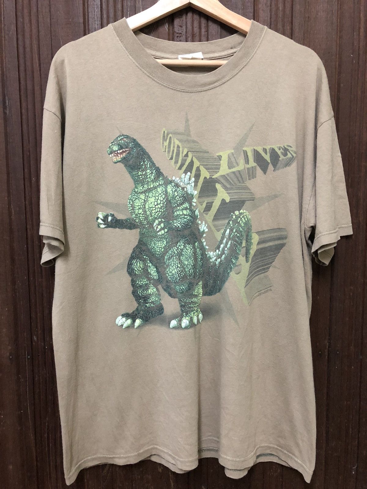 Movie × Vintage Vintage 90s Godzilla Lives Movie 1997 Very Rare T Shirt ...