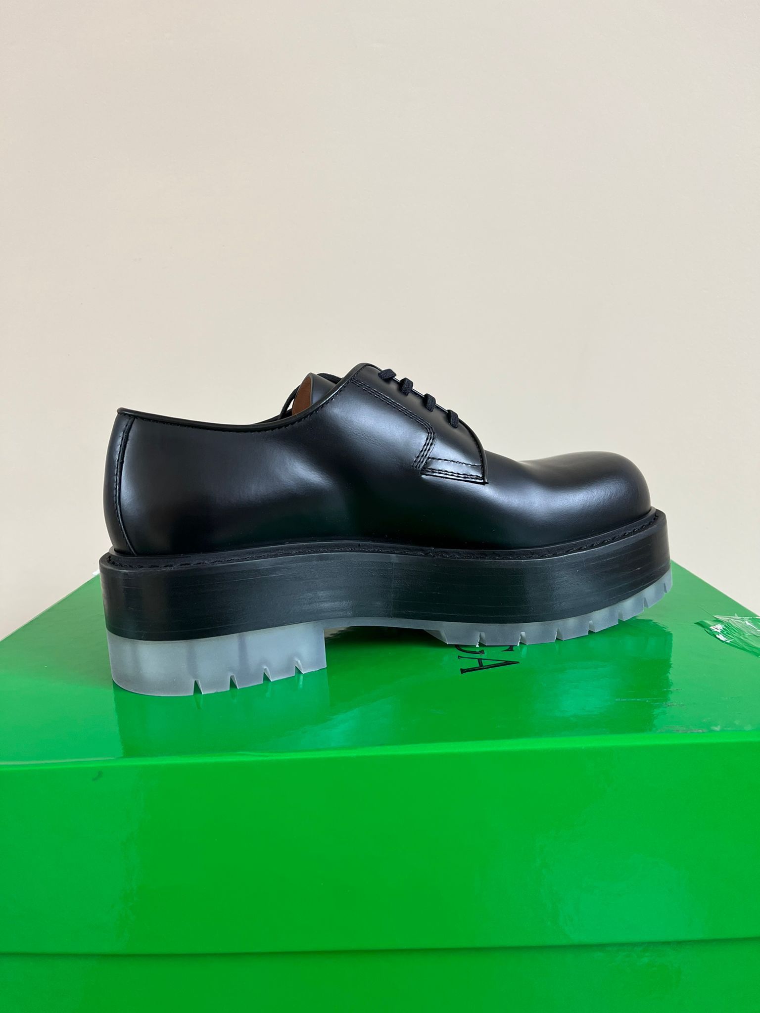 Bottega Veneta Stilt Derby Shoes in Black color | Grailed