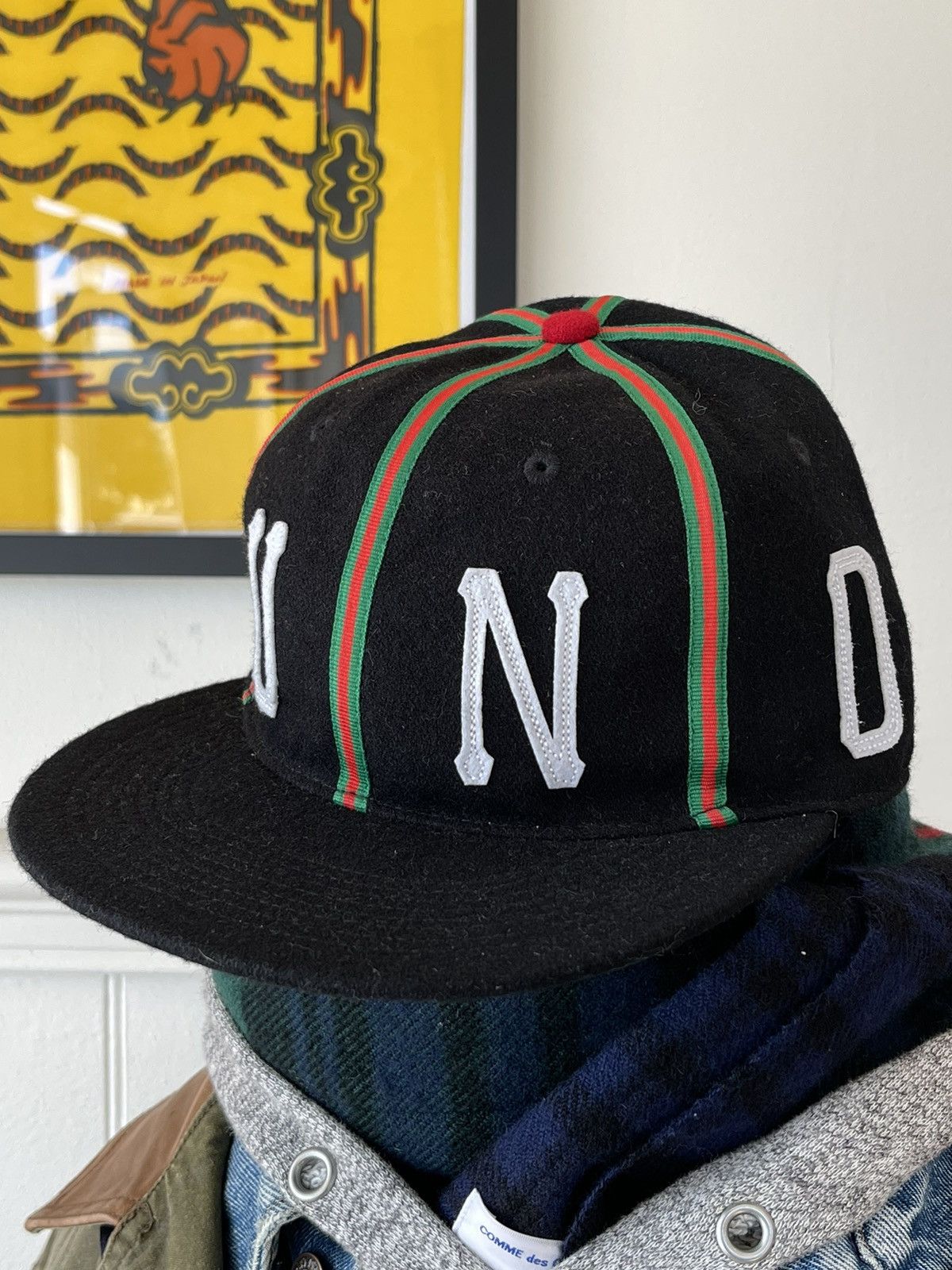 Ebbets Field Flannels × Undefeated Ebbets x undefeated wool adjustable ...