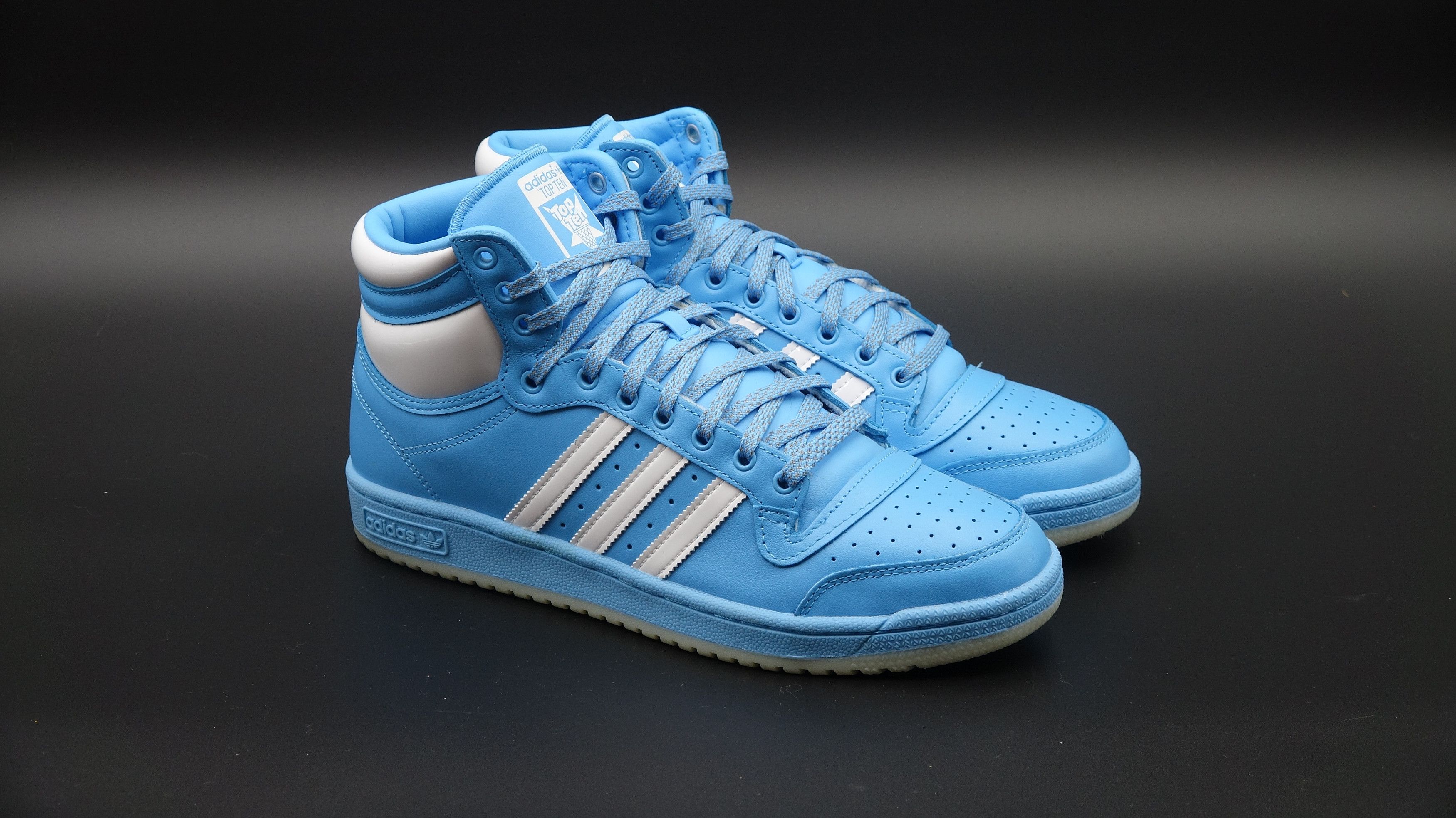 Adidas Adidas Originals Top Ten Hi Sky Rush UNC Blue Patent Leather ...