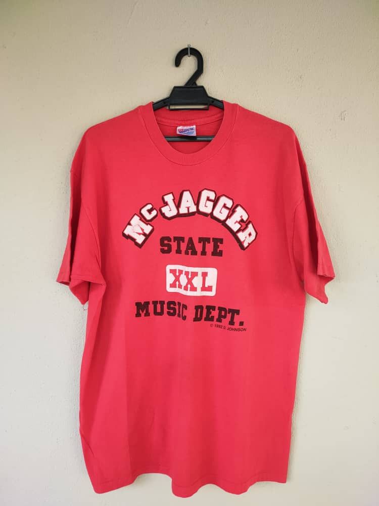 Band Tees × The Rolling Stones × Vintage Vintage Mc Jagger Music Dept ...