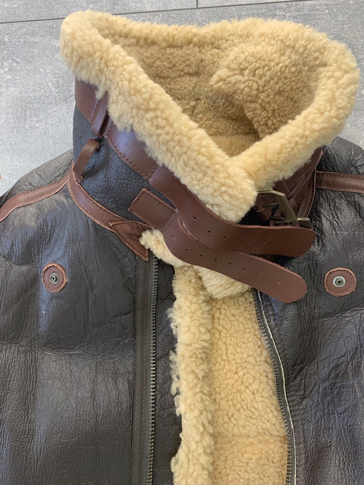 Vintage Us army leather jacket military vintage Air Force b-3 | Grailed