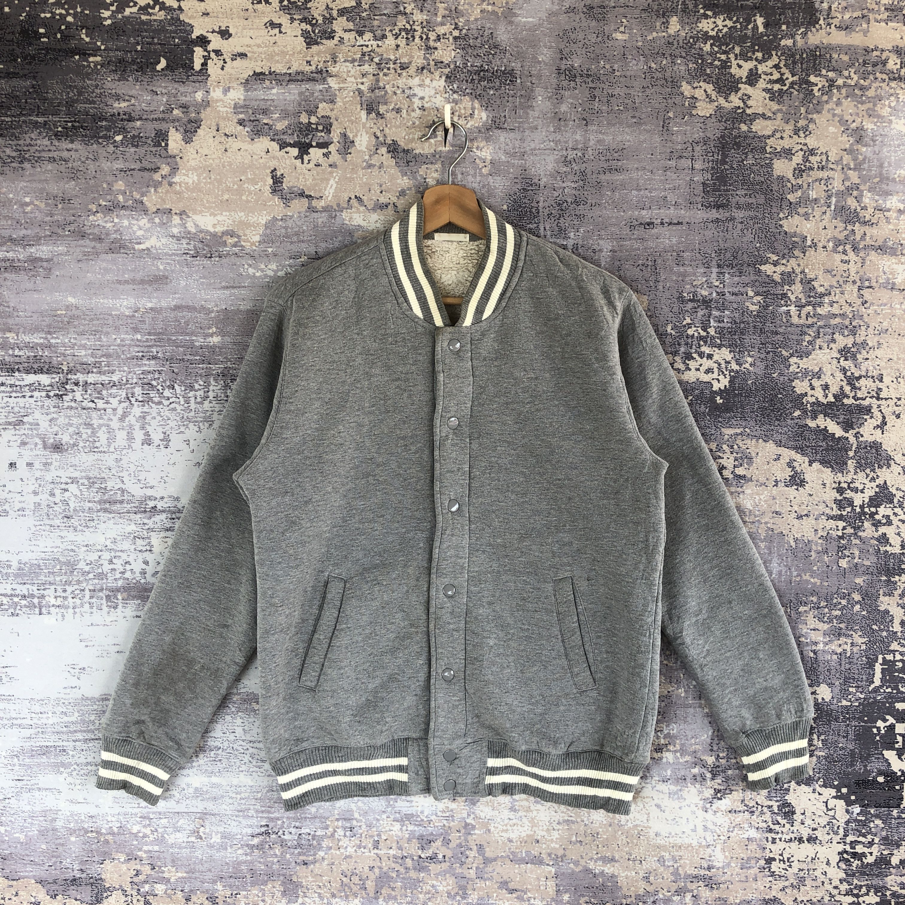 Vintage Vintage Japanese Varsity Jacket Sherpa Wool Jacket | Grailed