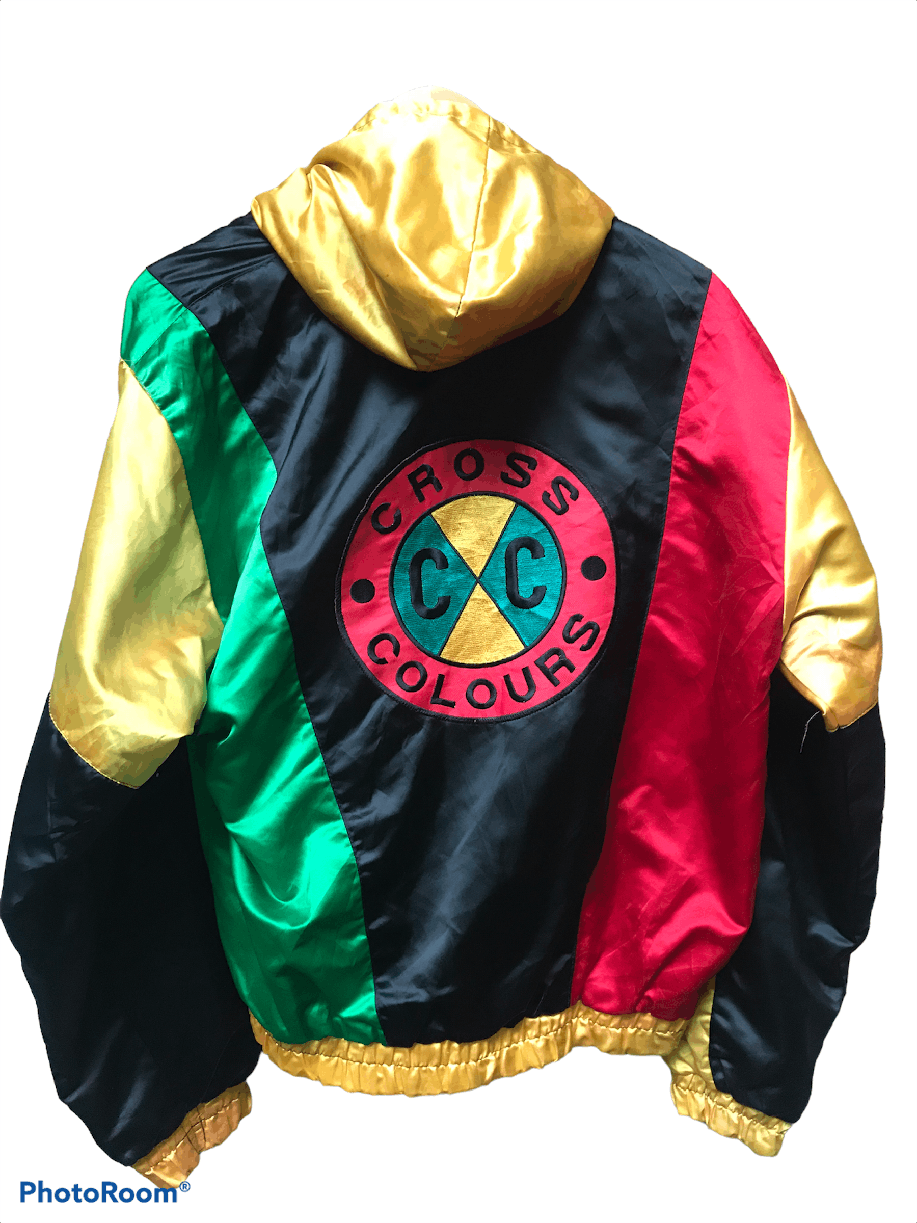 Cross Colours Cross Colours big Logo Hooded Rapper Hip Hop Style Jacket ...