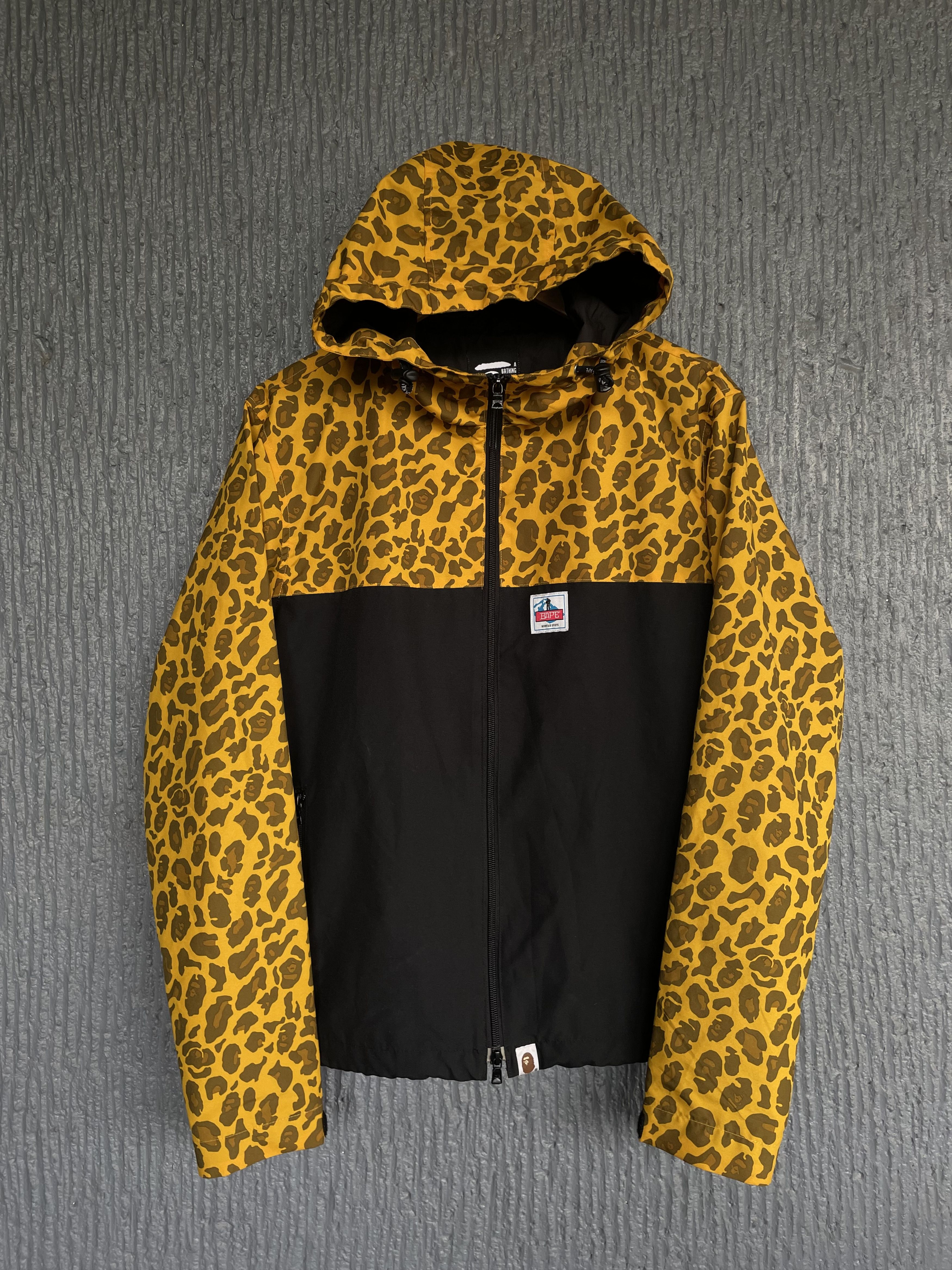 Bape Bape Yellow Leopard Mountain Sport Jacket | Grailed