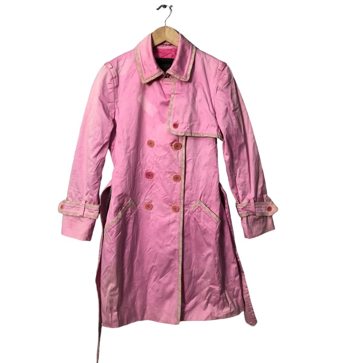 Coach Vintage Coach Faded Double Breast Button Trench Coat Jacket | Grailed